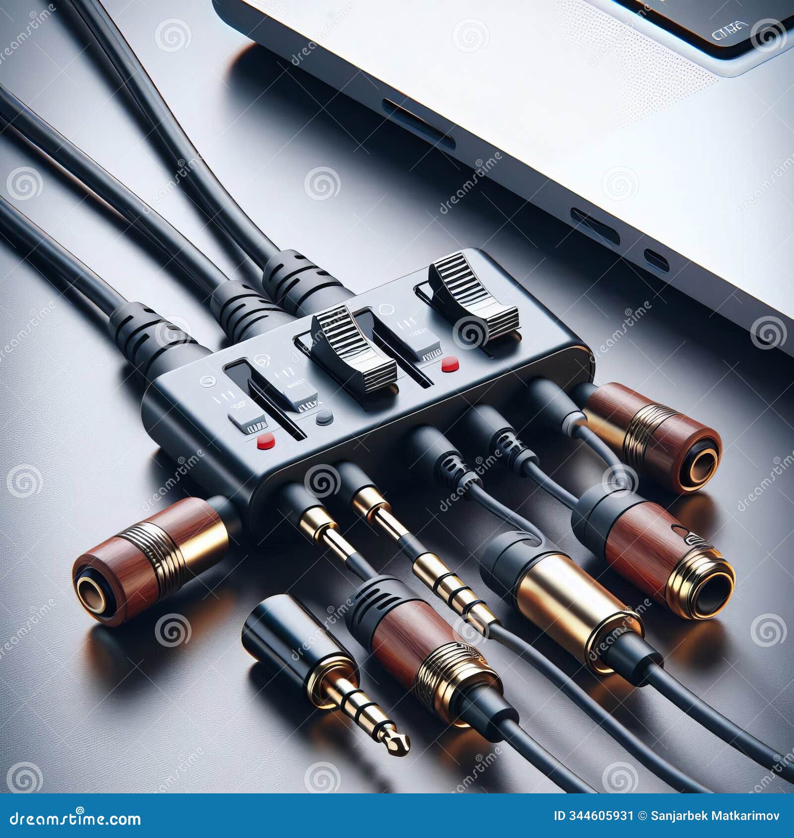 Headphone Cable Extender With Noise Cancelling Royalty-Free Stock Photo ...