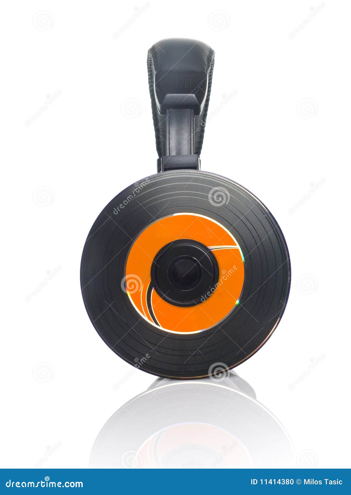 Headphone and cd stock photo. Image of personal, audio - 11414380