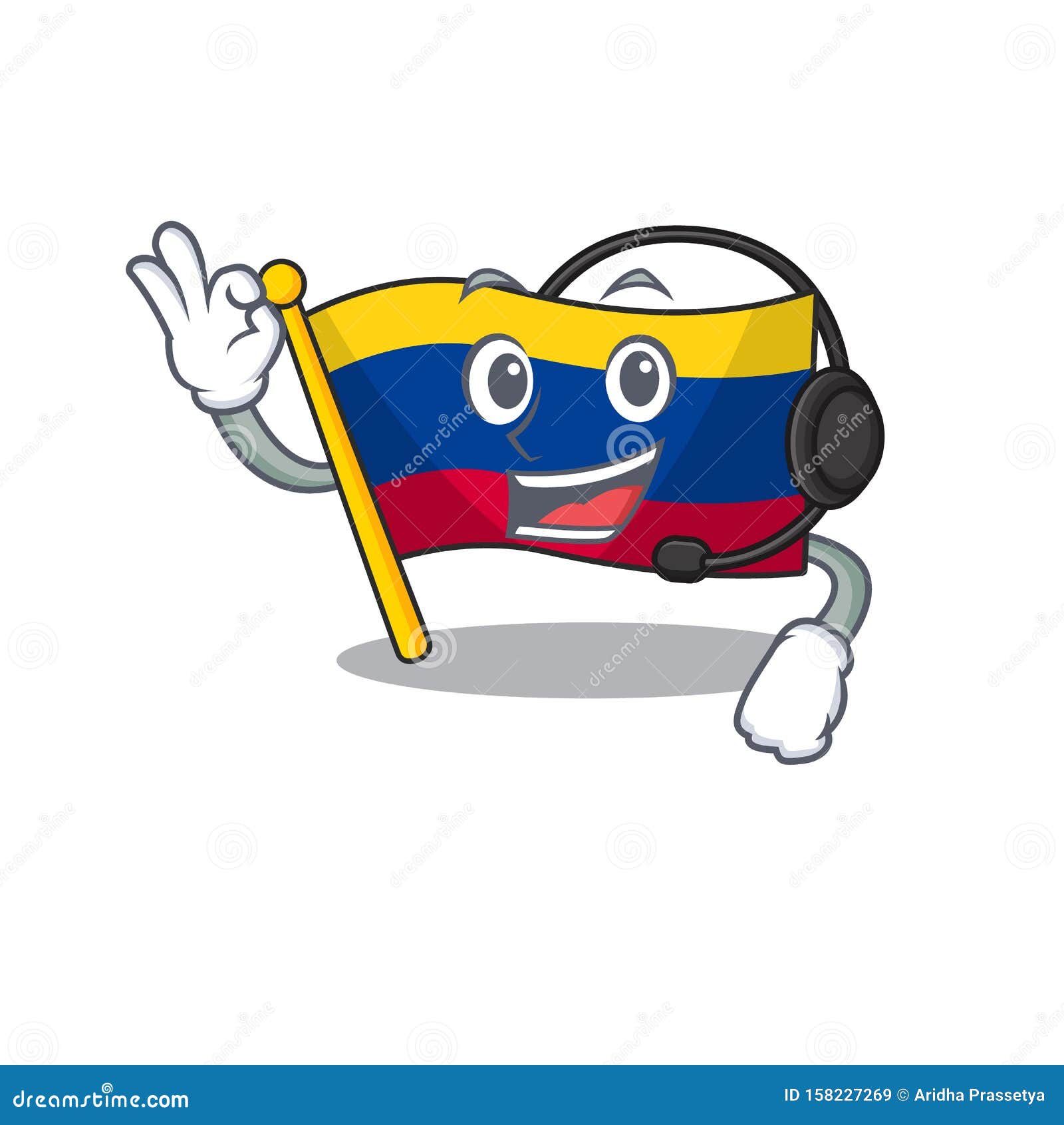 With Headphone Colombia Flag Stored Above Mascot Drawer Stock Vector ... With Headphone Colombia Flag Stored Above Mascot Drawer Stock Vector ...