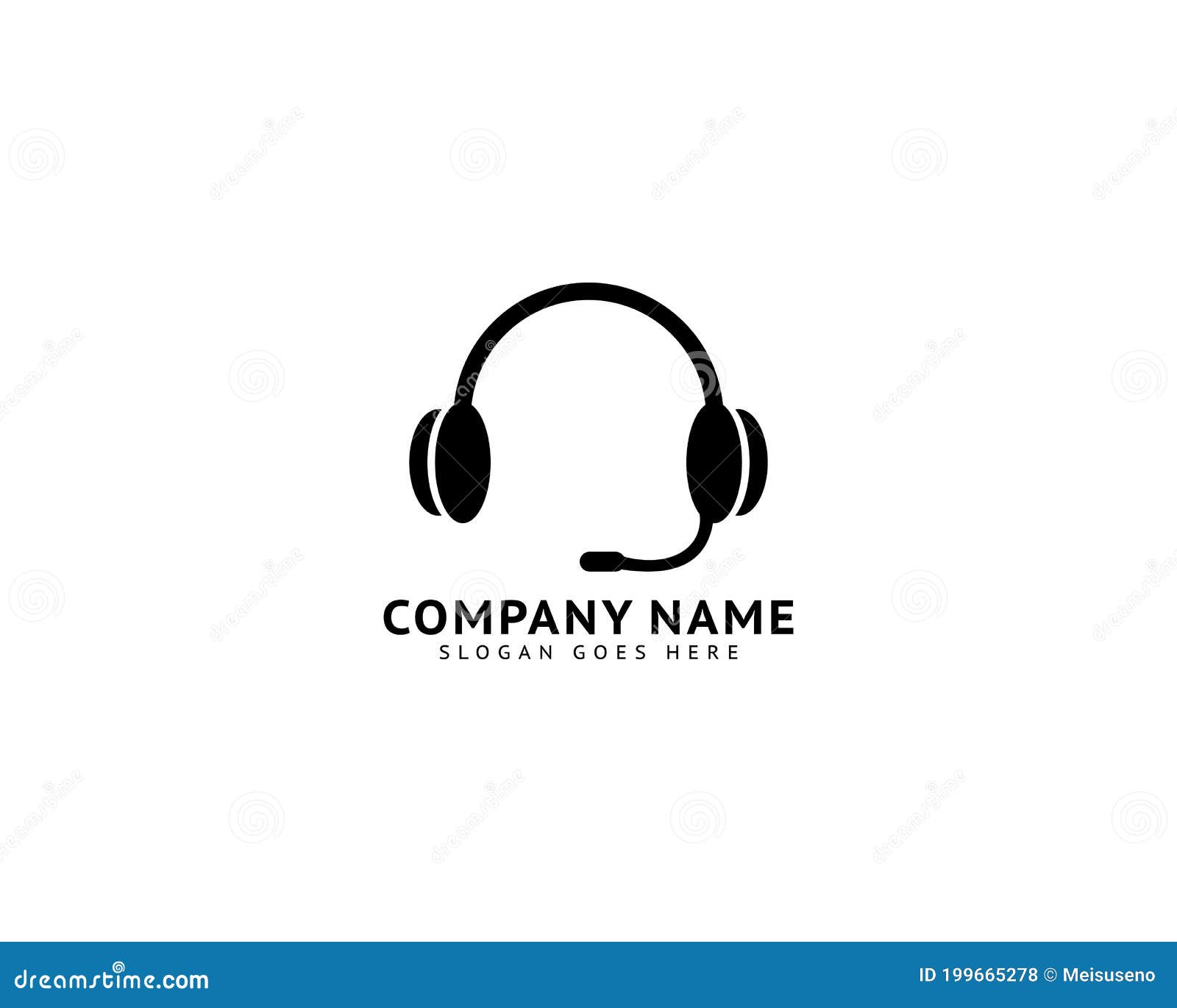 Headphone Earphone Icon Logo Vector Design Stock Vector - Illustration ...