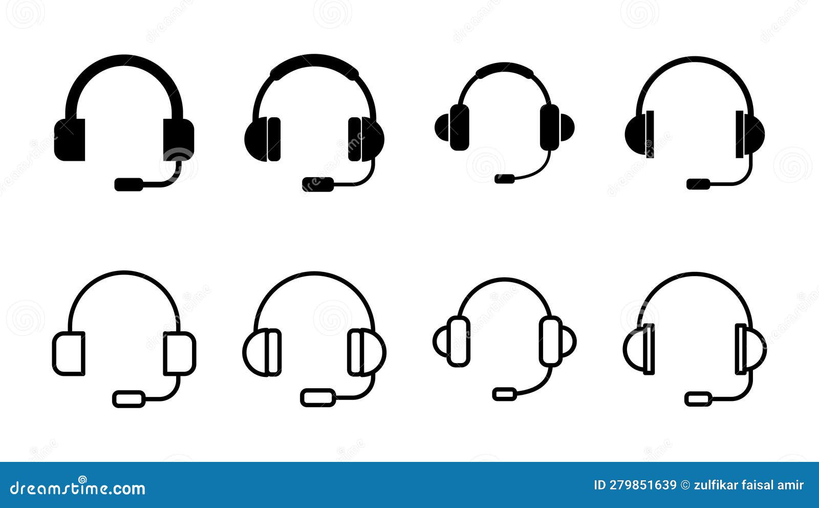 Headphone Icon . Headset Icon Symbols Stock Vector - Illustration of ...