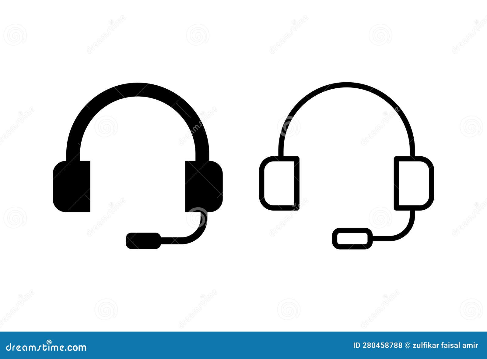 Headphone Icon . Headset Icon Symbols Stock Vector - Illustration of ...