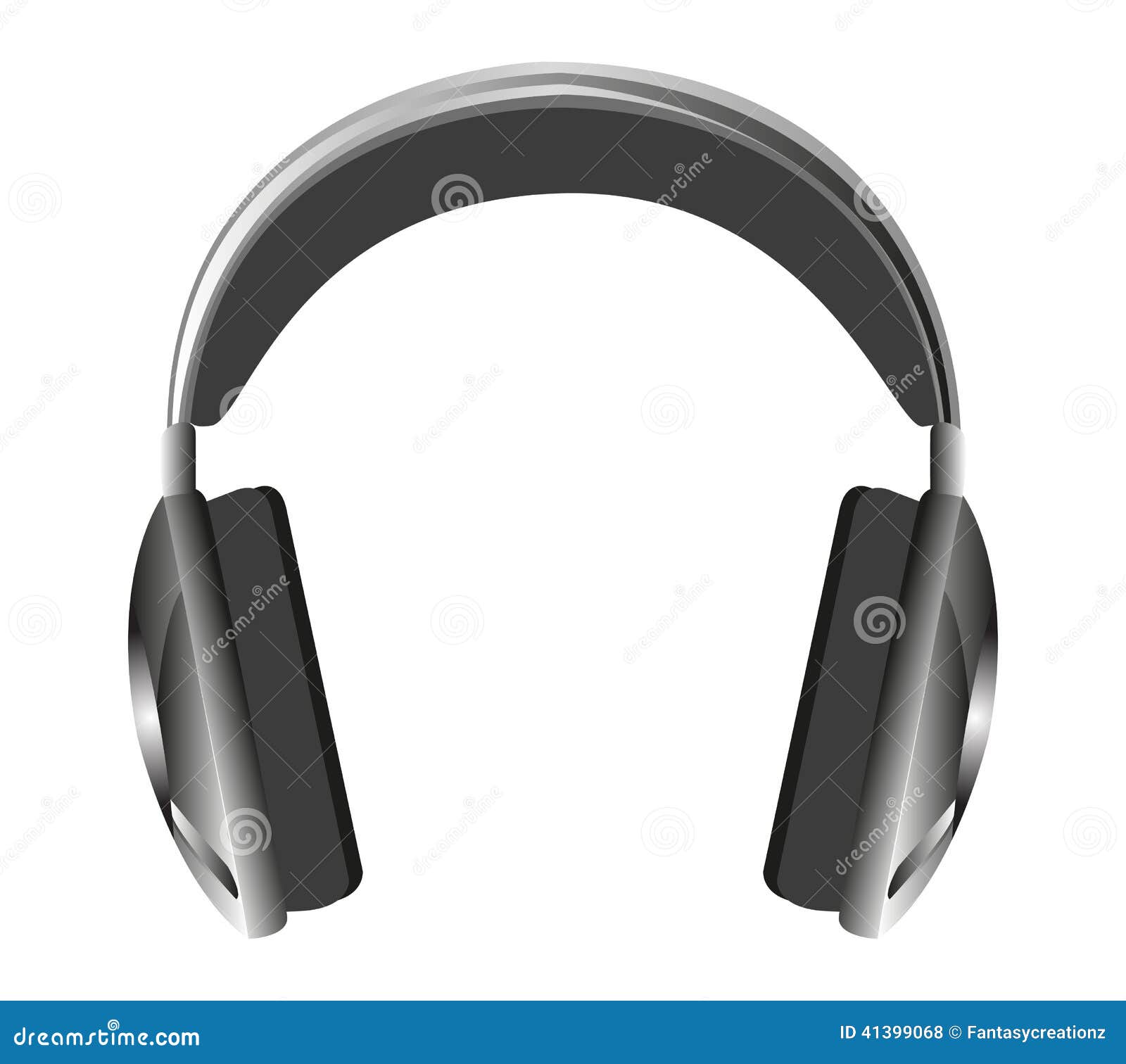 Headphone stock vector. Illustration of communication - 41399068