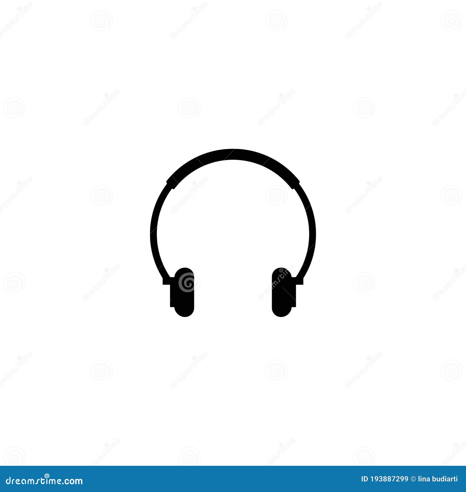 Headphone logo stock vector. Illustration of music, hear - 193887299