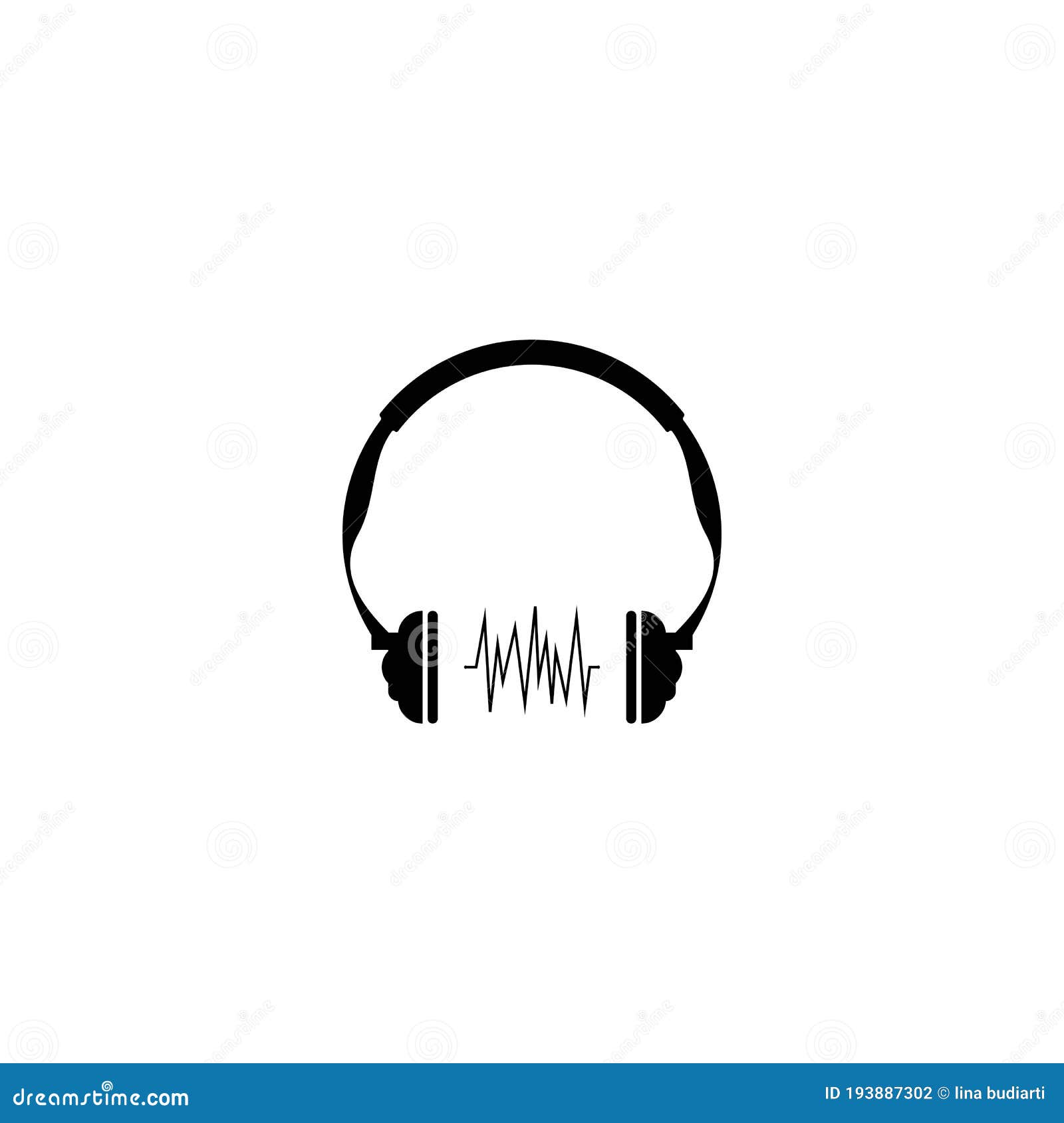 Headphone logo stock vector. Illustration of technical - 193887302