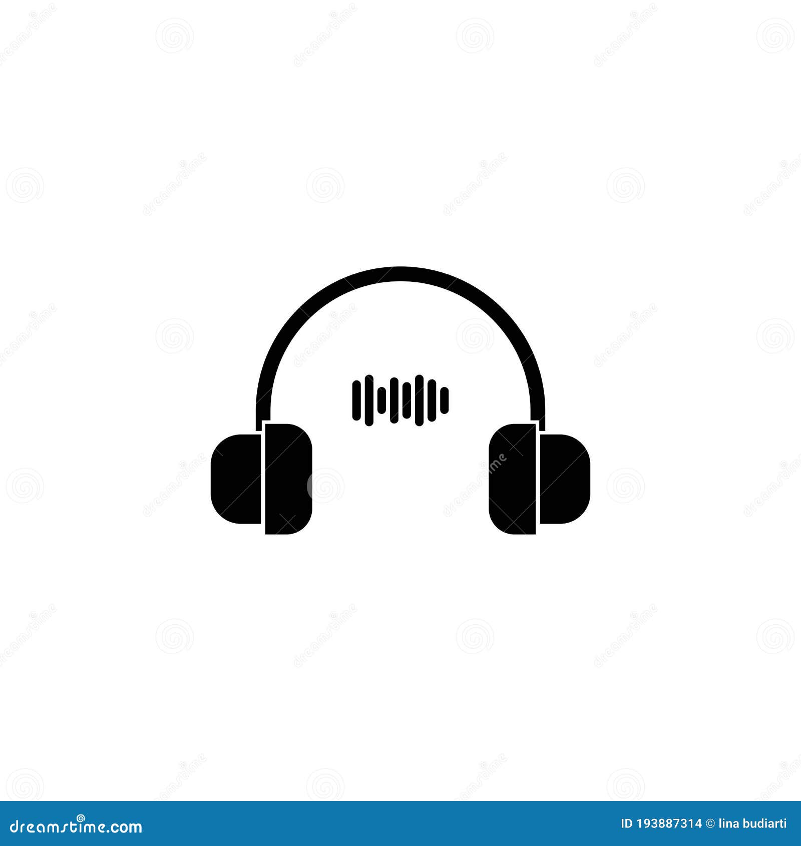 Headphone logo stock vector. Illustration of concept - 193887314