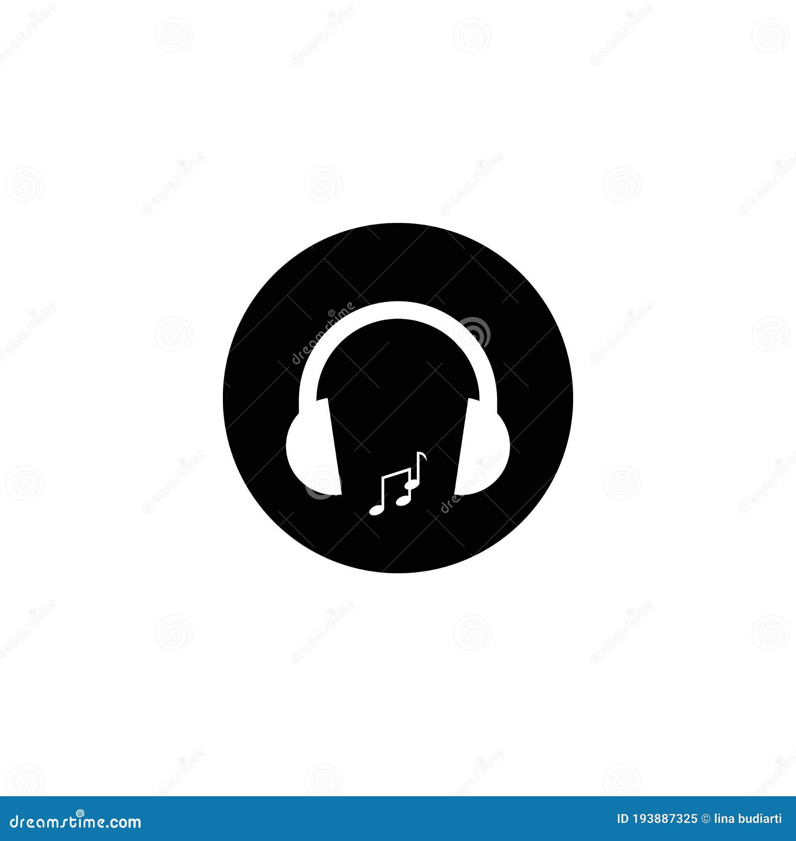 Headphone logo stock vector. Illustration of contemporary - 193887325