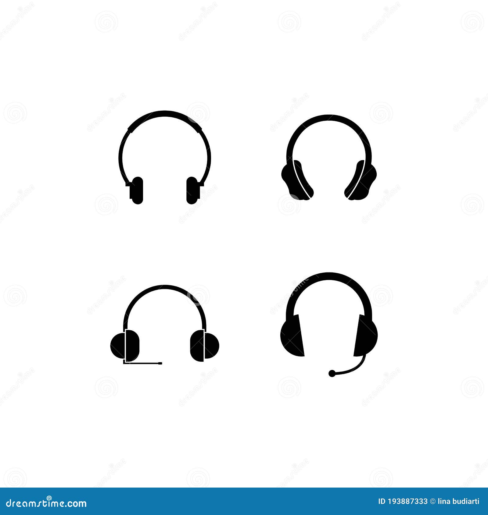 Headphone logo stock vector. Illustration of design - 193887333