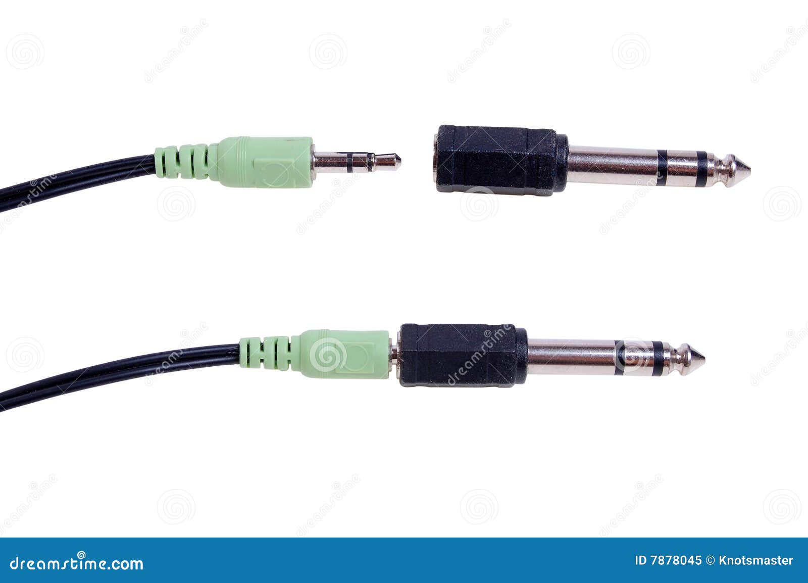 Headphone plug stock image. Image of electronics, line - 7878045
