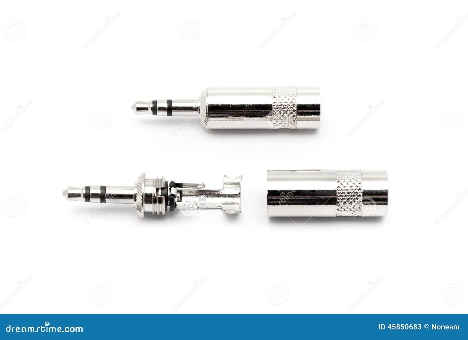 Headphone Plug 3.5mm Assembly Stock Image - Image of electronic ...