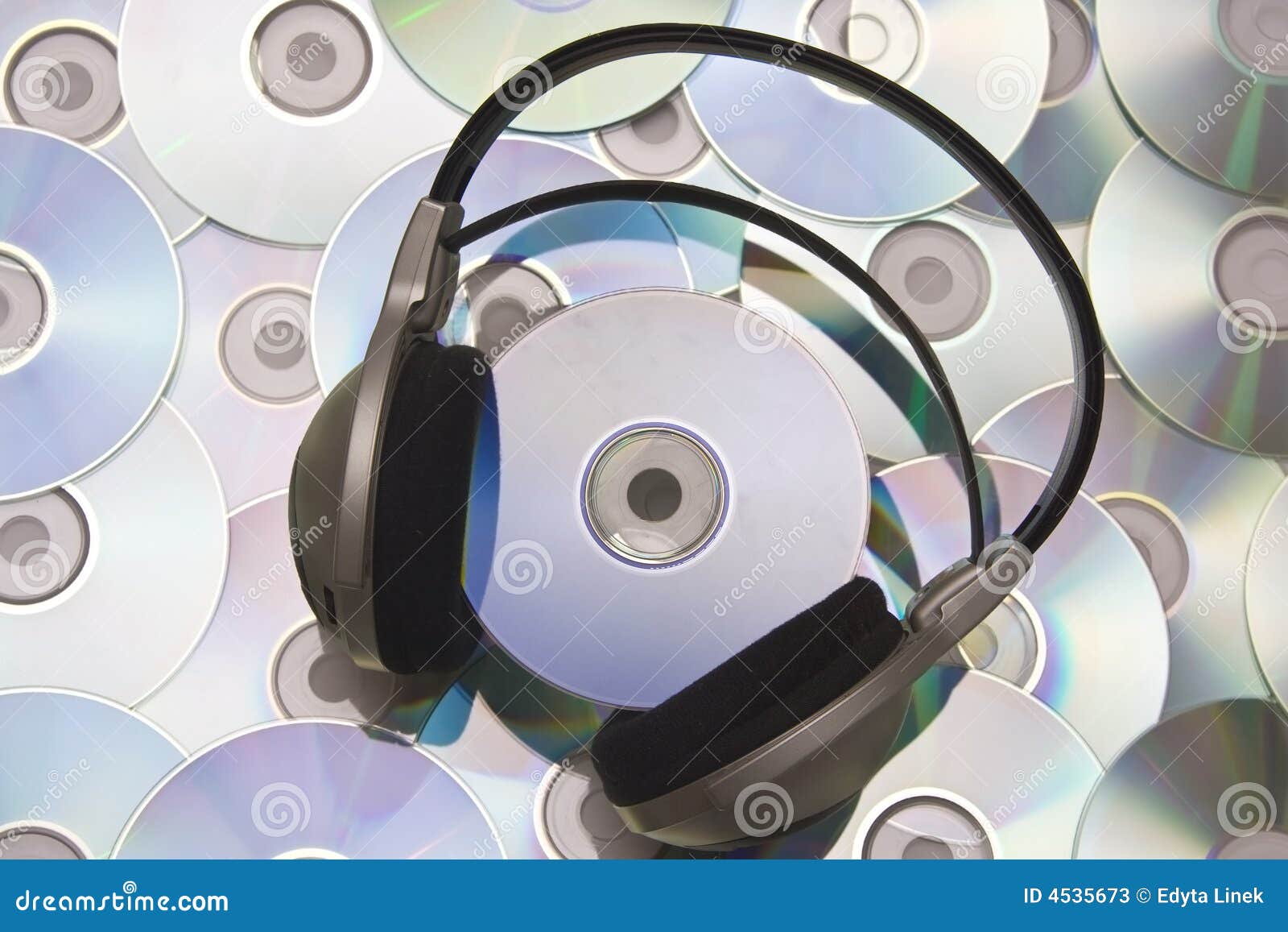 Headphones stock image. Image of optical, multimedia, silver - 4535673