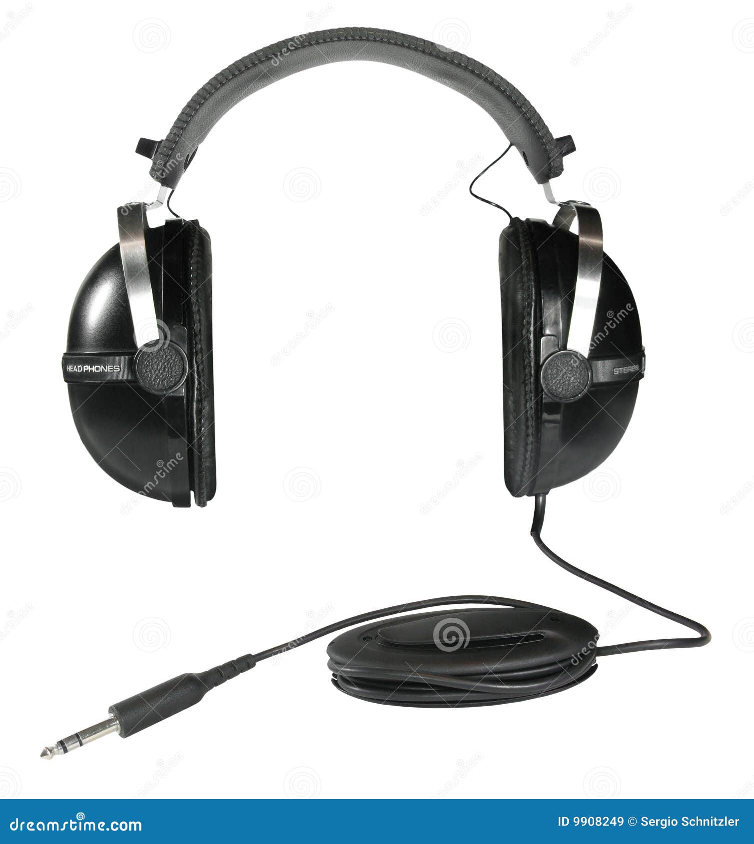 Headphones stock image. Image of audio, earphones, plug - 9908249