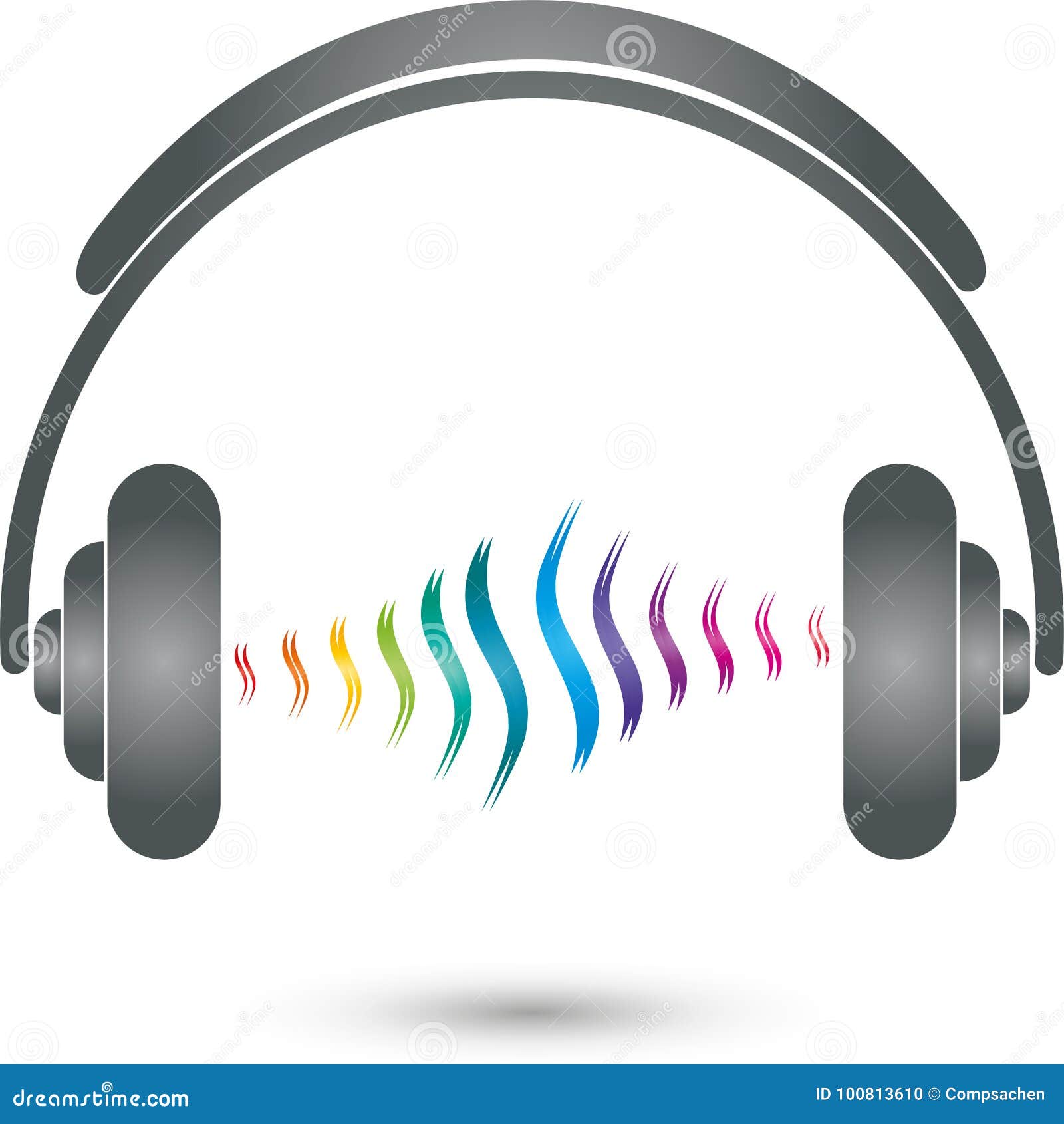 Sound Logo. Musical Acoustics Logo. Sound Waves Emblem. Vector ...