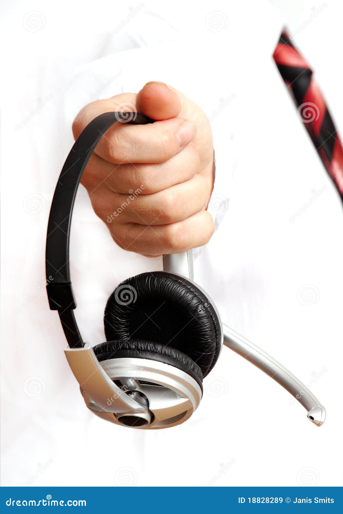 Headphones in hand. stock image. Image of picking, finger - 18828289