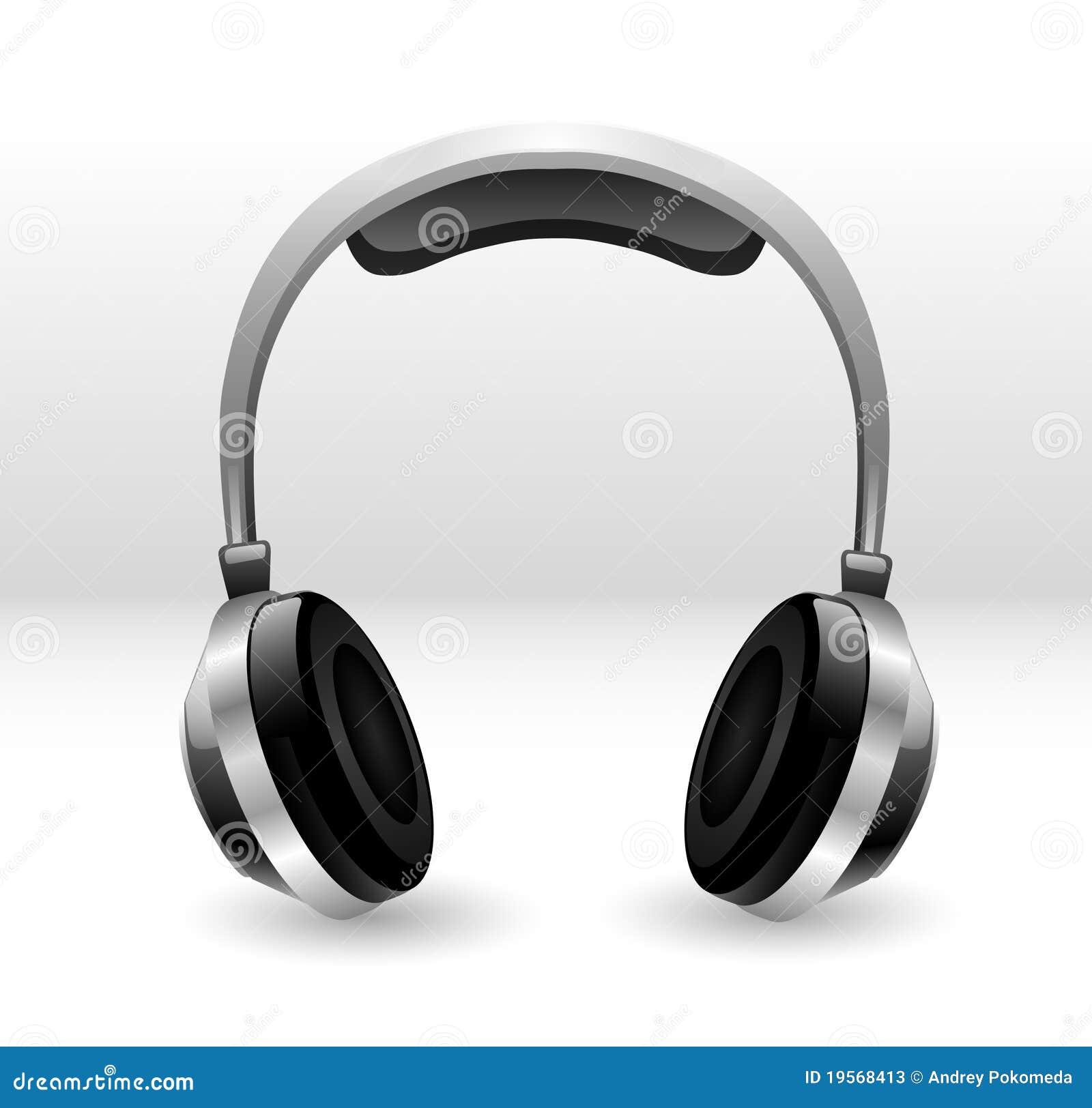 Headphones illustration stock illustration. Illustration of equipment ...