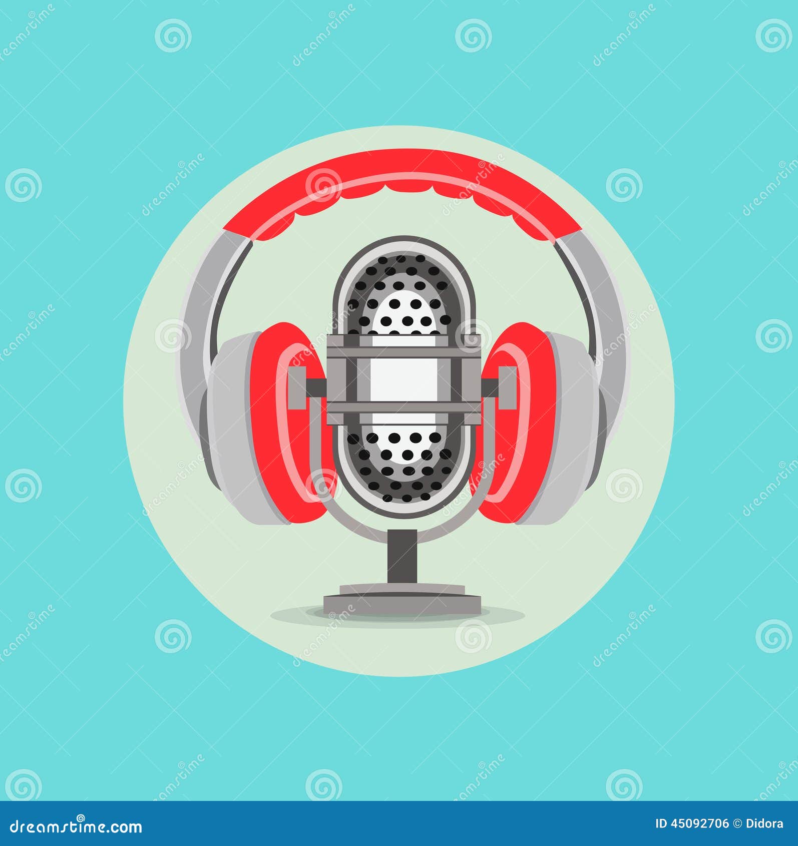 Radio Microphone Vector