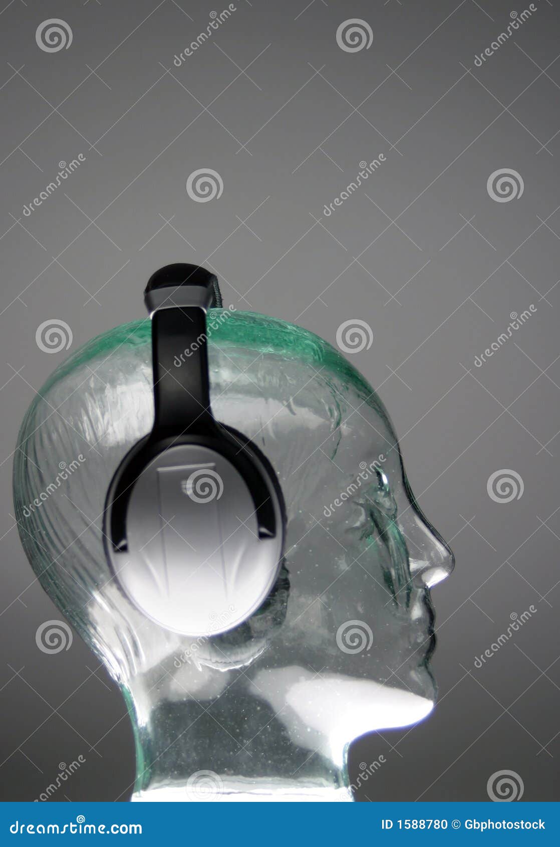 Headphones from side stock photo. Image of sound, earphone - 1588780