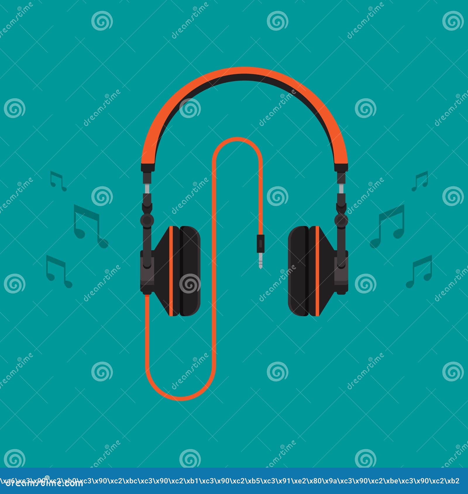 Headphones Vector Illustration Stock Vector - Illustration of beat ...