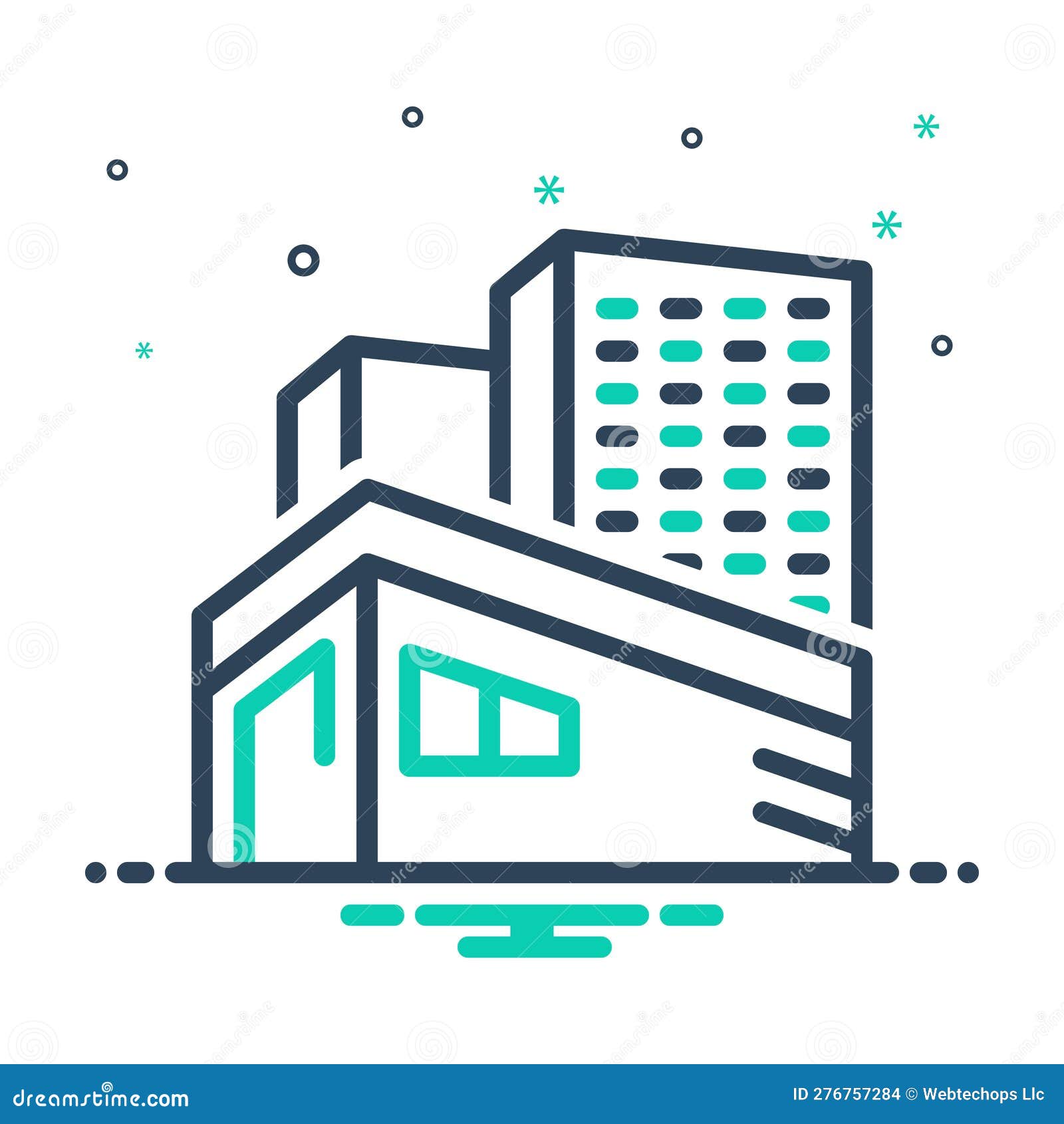 Head Office Linear Icons Set. Headquarters, Corporate, Main, Center ...