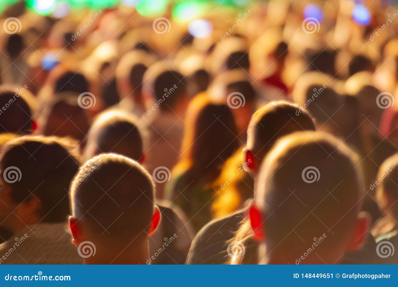Heads of Fans during a Musical Performance Editorial Photo - Image of ...