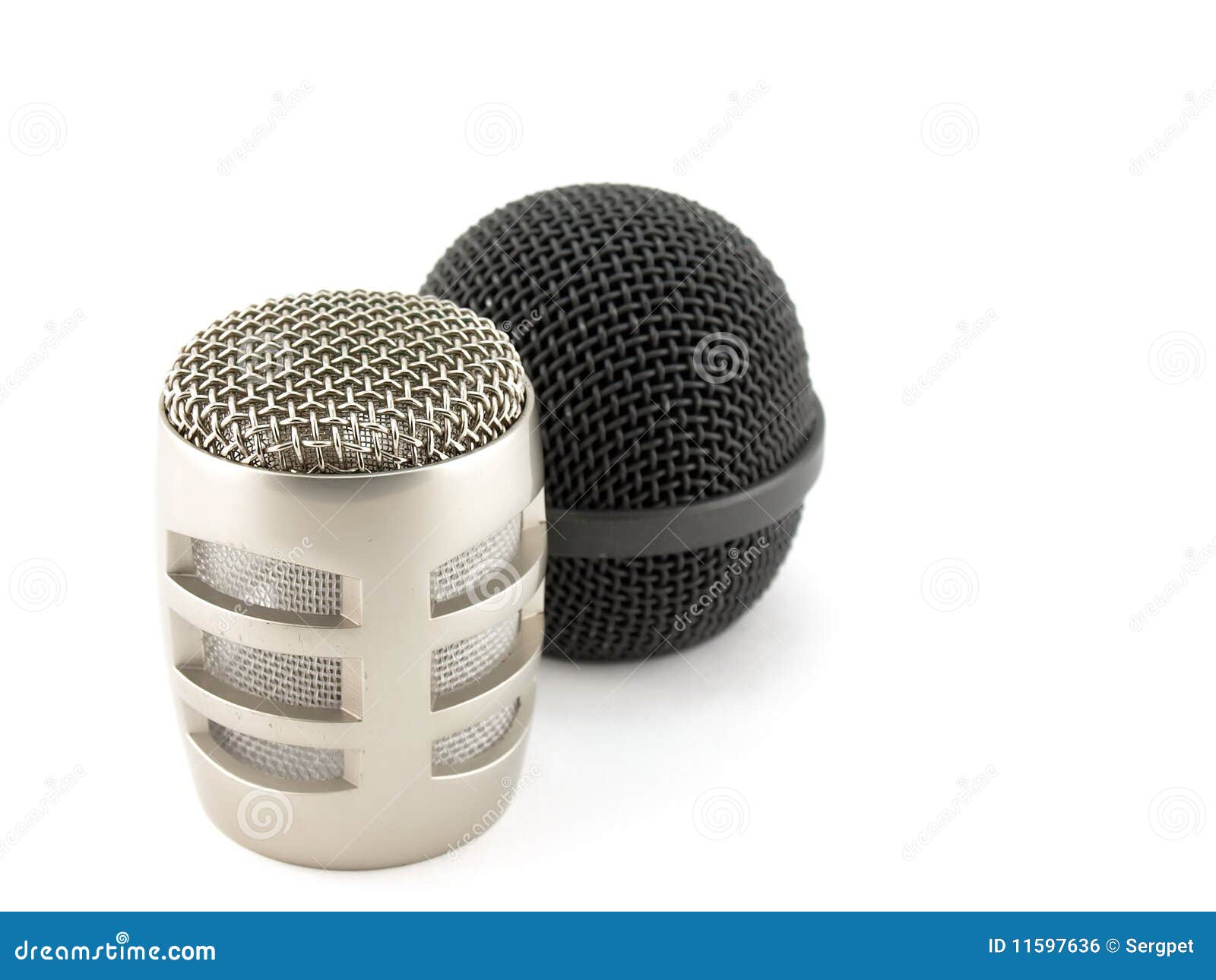Heads of microphones stock photo. Image of microphone - 11597636