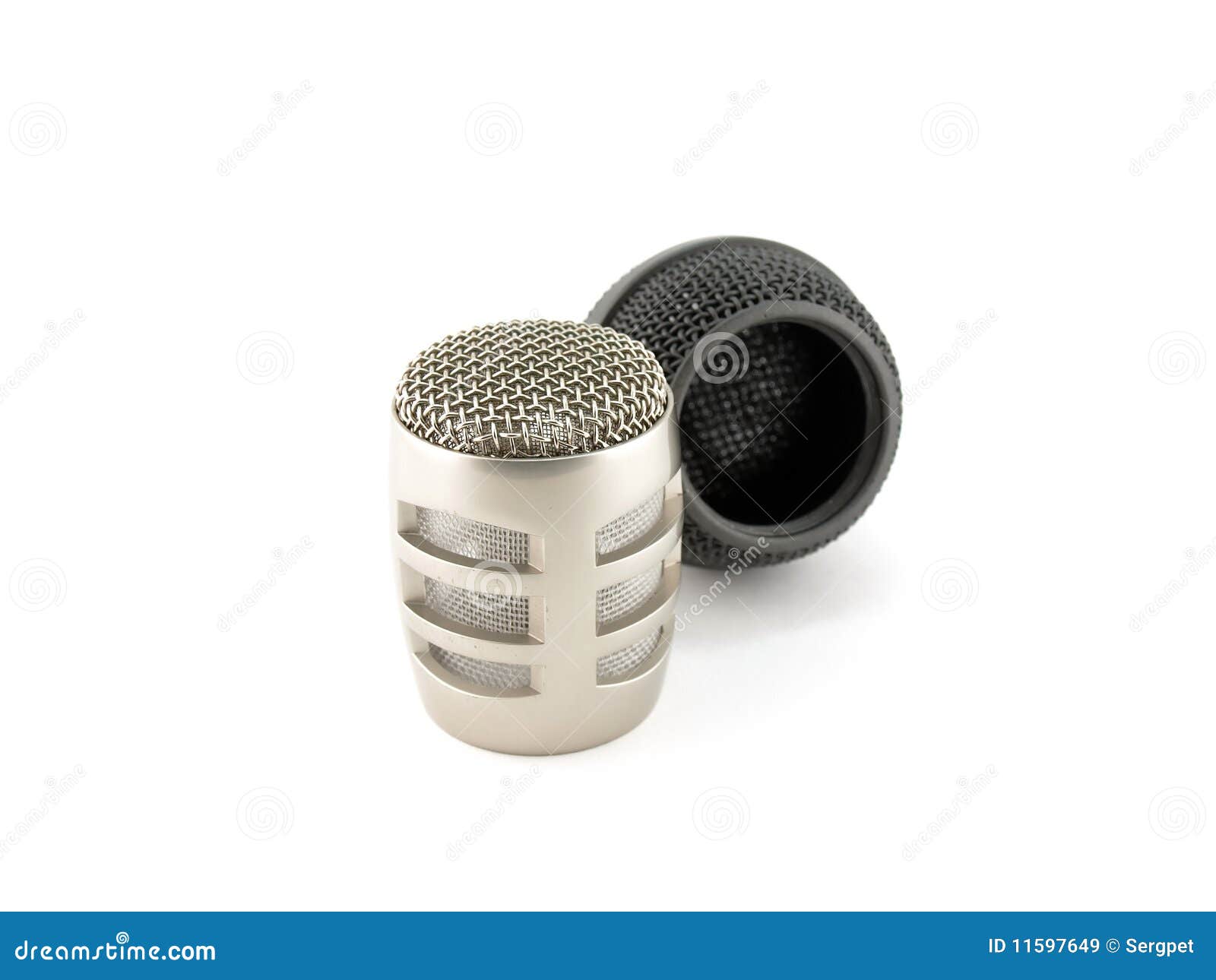 Heads of microphones stock image. Image of music, musical - 11597649