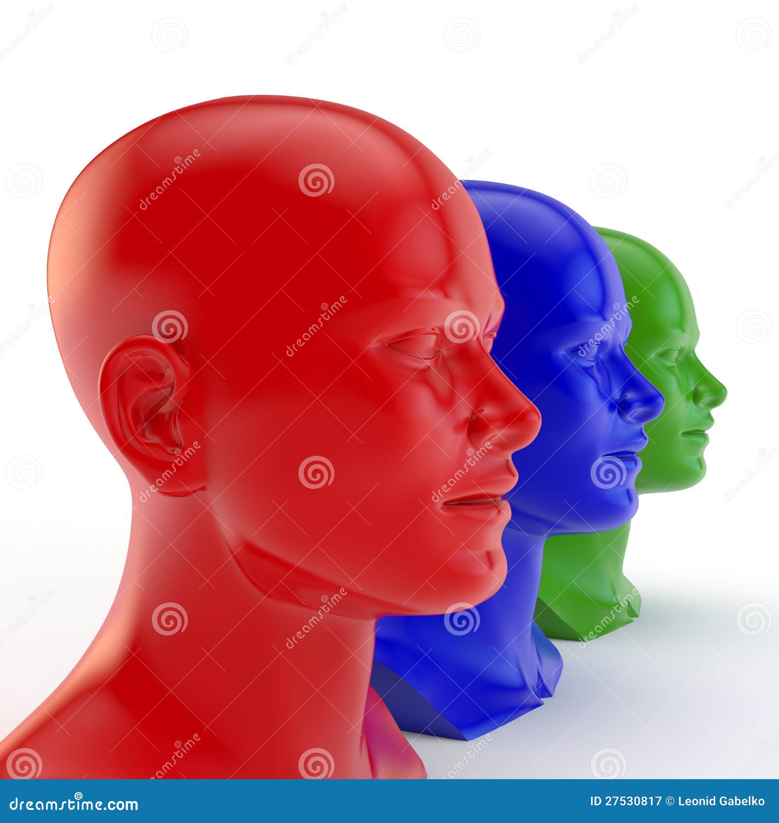 Heads of the people stock illustration. Illustration of color - 27530817