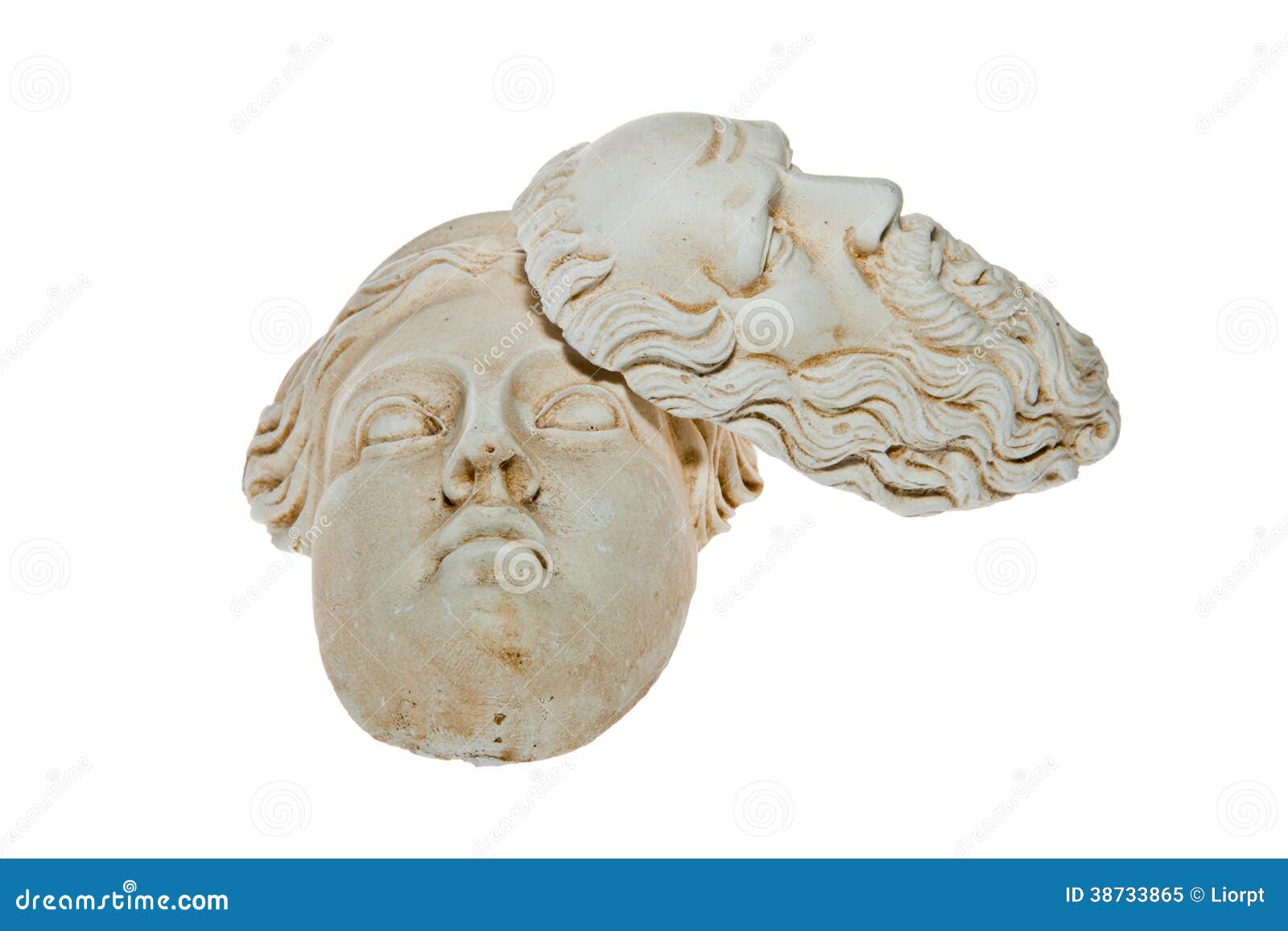 Heads of Zeus and Hera Sculptures Stock Image - Image of gods, craft ...