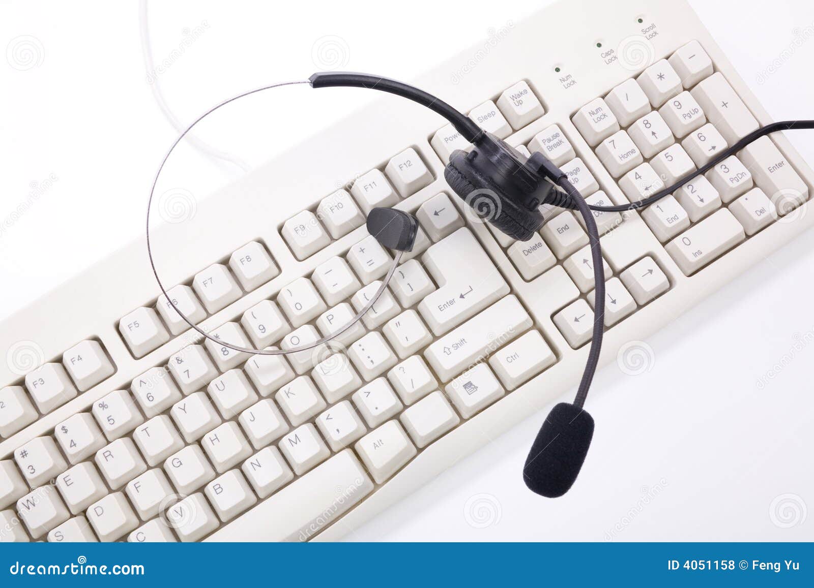 Headset stock photo. Image of hands, telephone, keyboard - 4051158