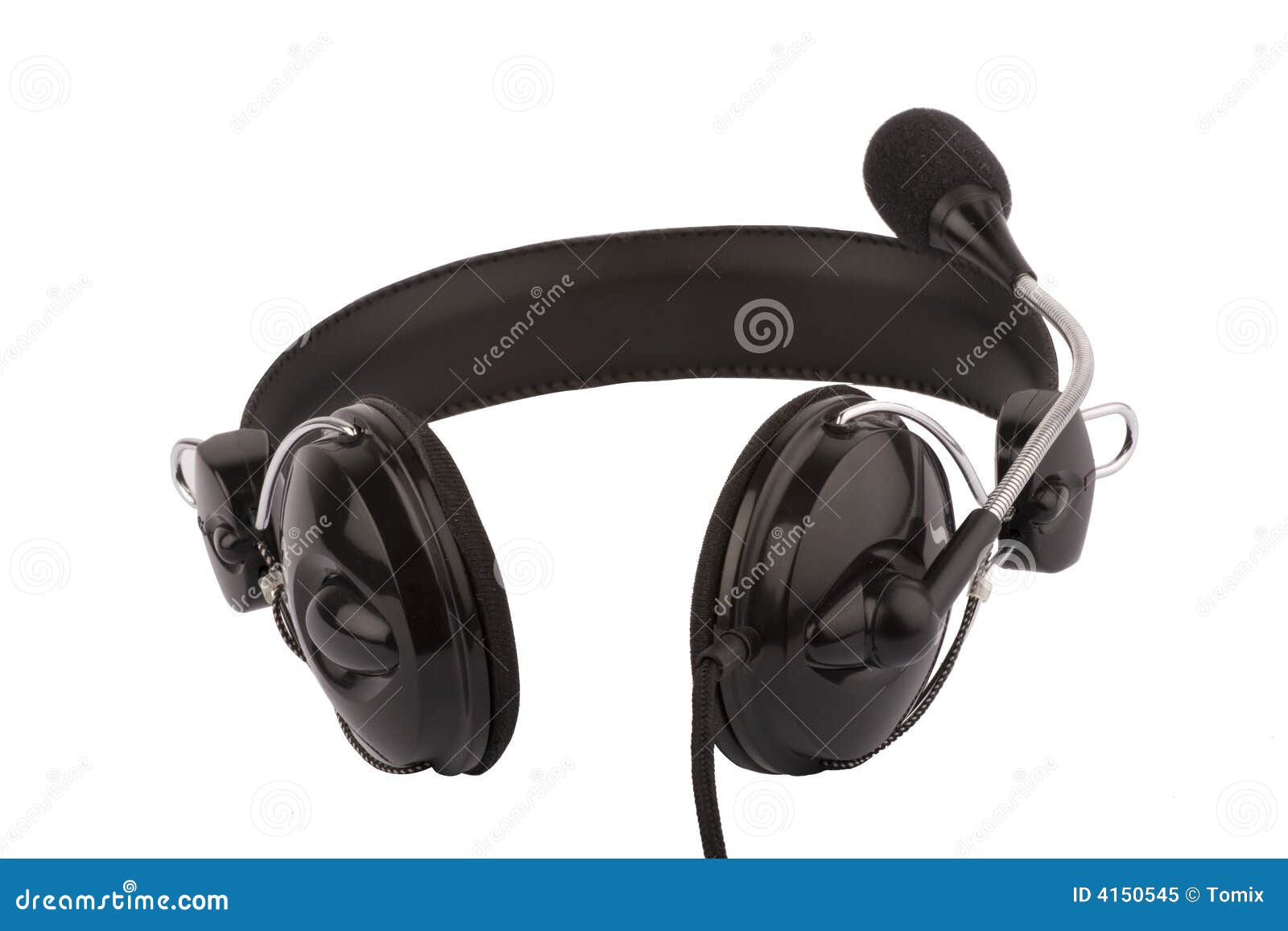 Headset stock image. Image of communication, calls, single - 4150545