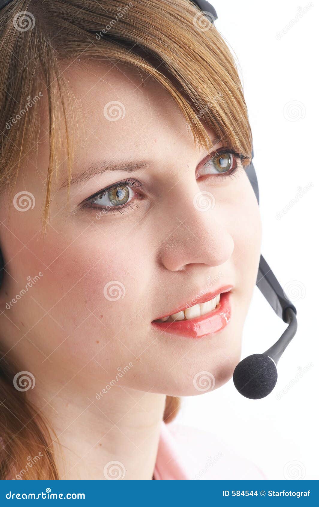 Headset stock photo. Image of girl, calling, female, business - 584544