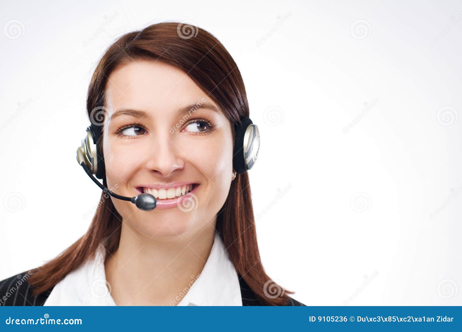 Headset stock photo. Image of assistant, call, looking - 9105236