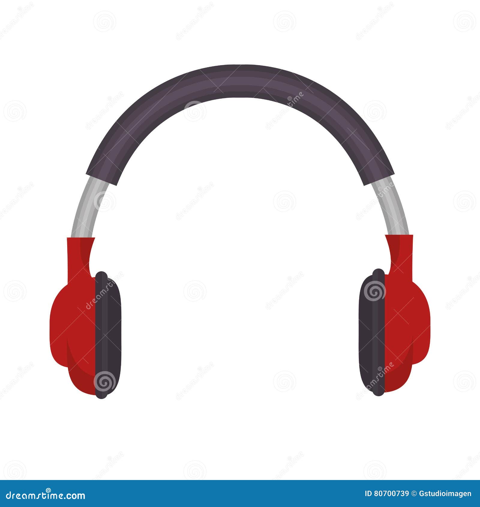 Headset audio device icon stock vector. Illustration of personal - 80700739