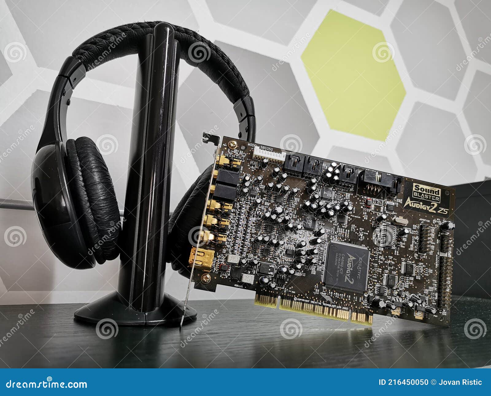 Headset and Computer Sound Card Editorial Image - Image of music ...