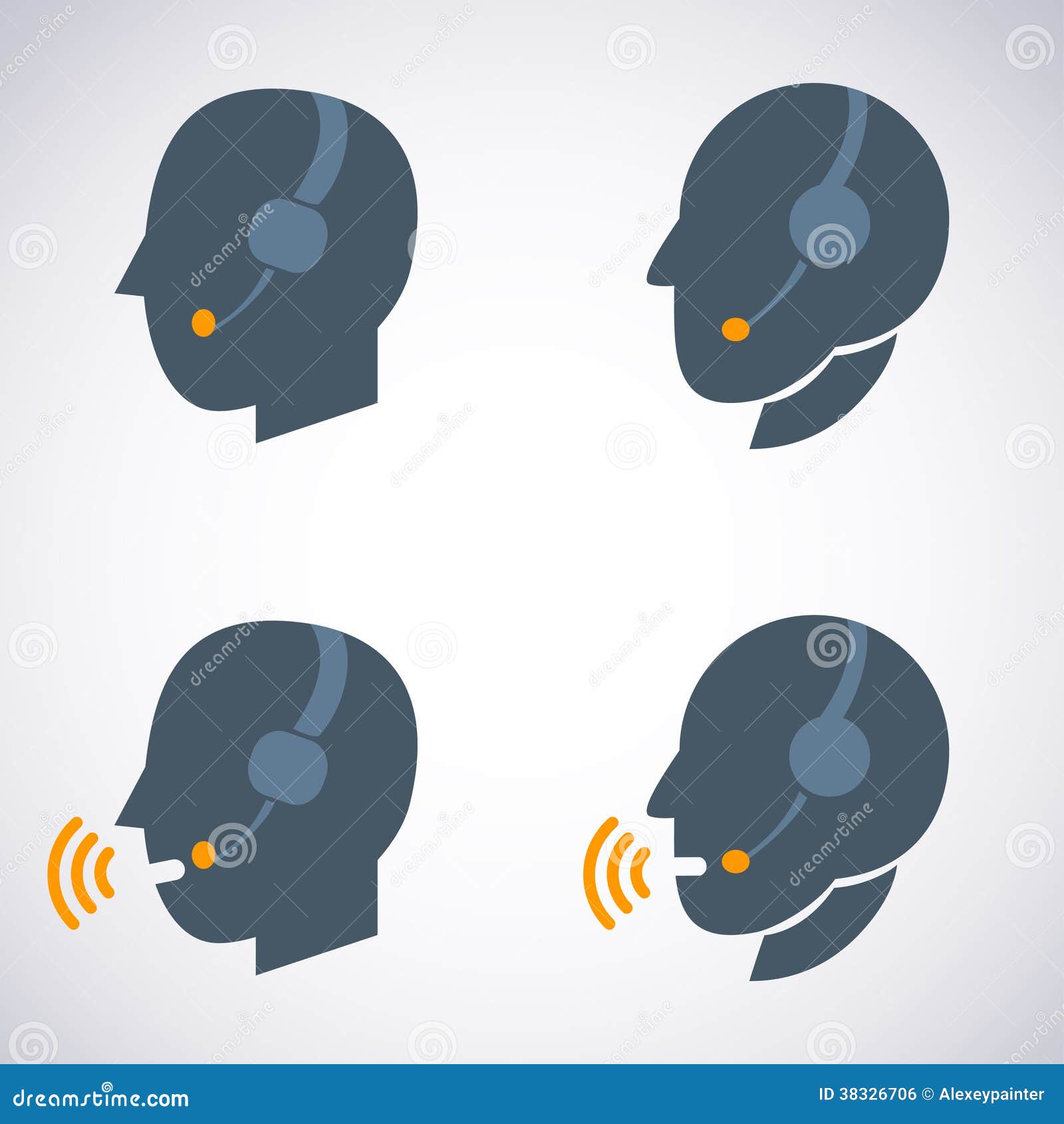 Headset Contact. Live Help. Support Icon Stock Illustration ...