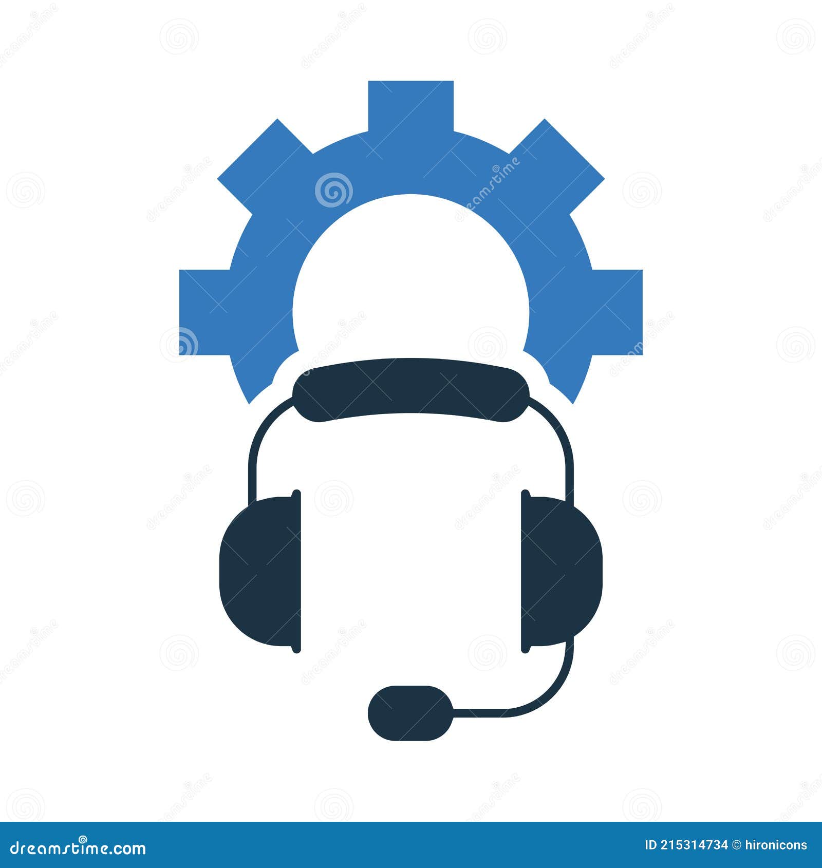 Headset Control, Configuration, Audio Settings Icon. Editable Vector ...