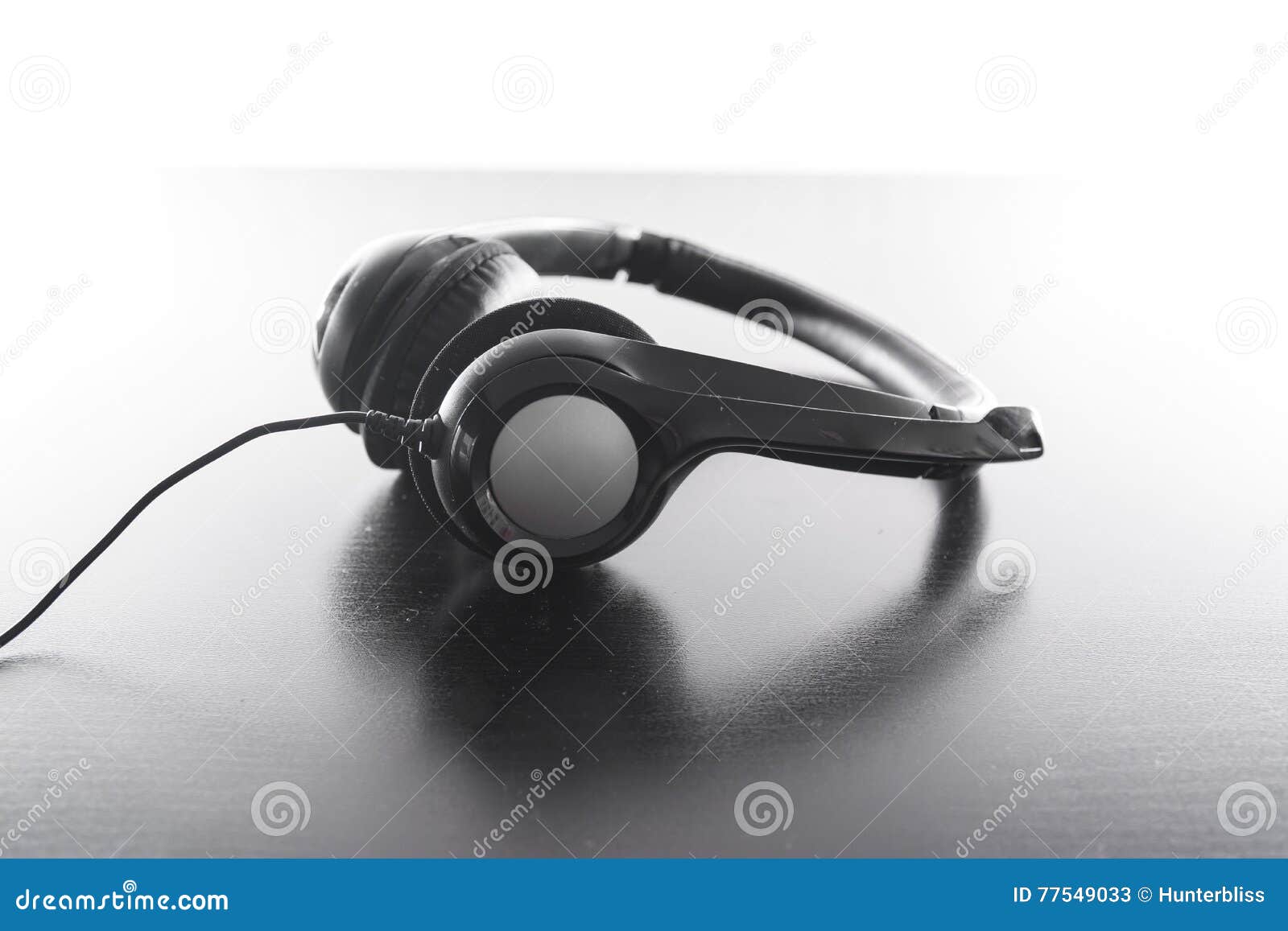 Headset Headphones Padded Ergonomic Black Plastic Modern Bright Work ...