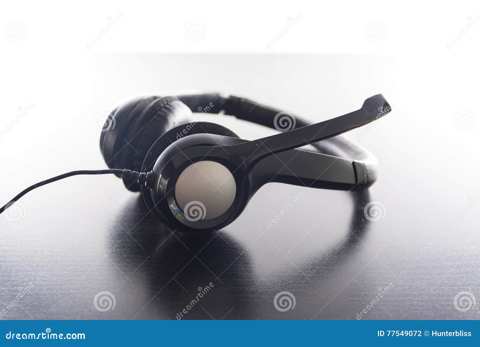 Headset Headphones Padded Ergonomic Black Plastic Modern Bright Work ...