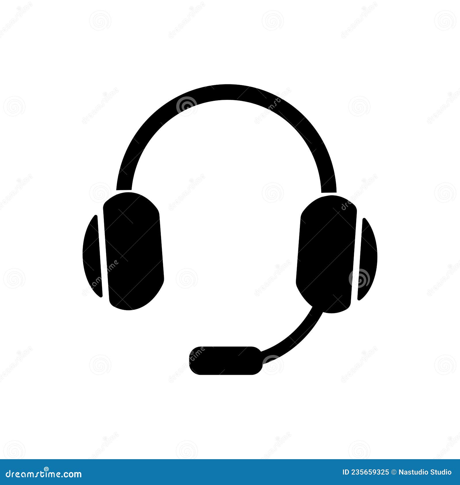 Headset Icon. Headphone Symbol for Web Elements Stock Vector ...