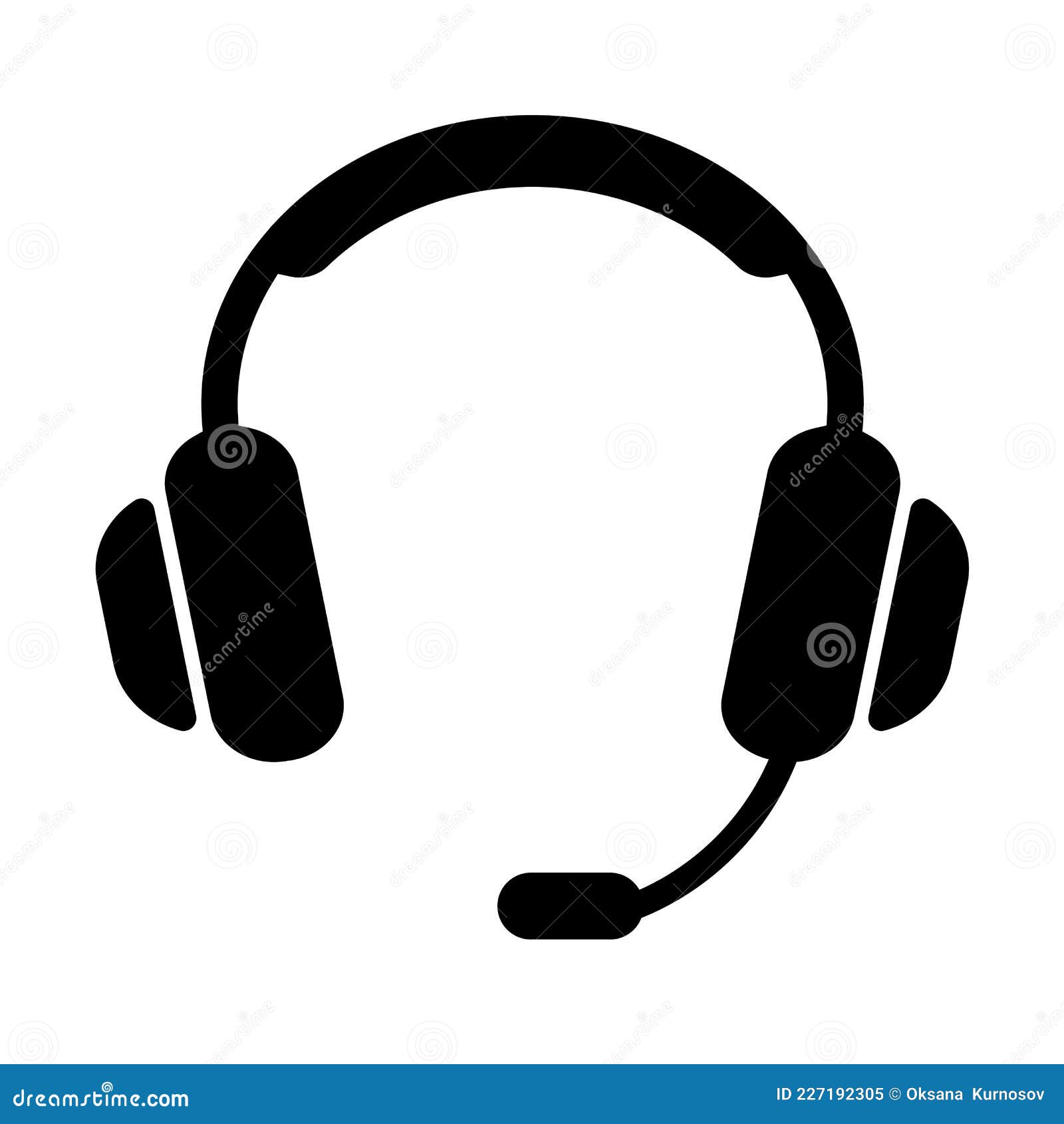Headset Icon, Support Headphone. Headset, Support Headphone Sign Design ...