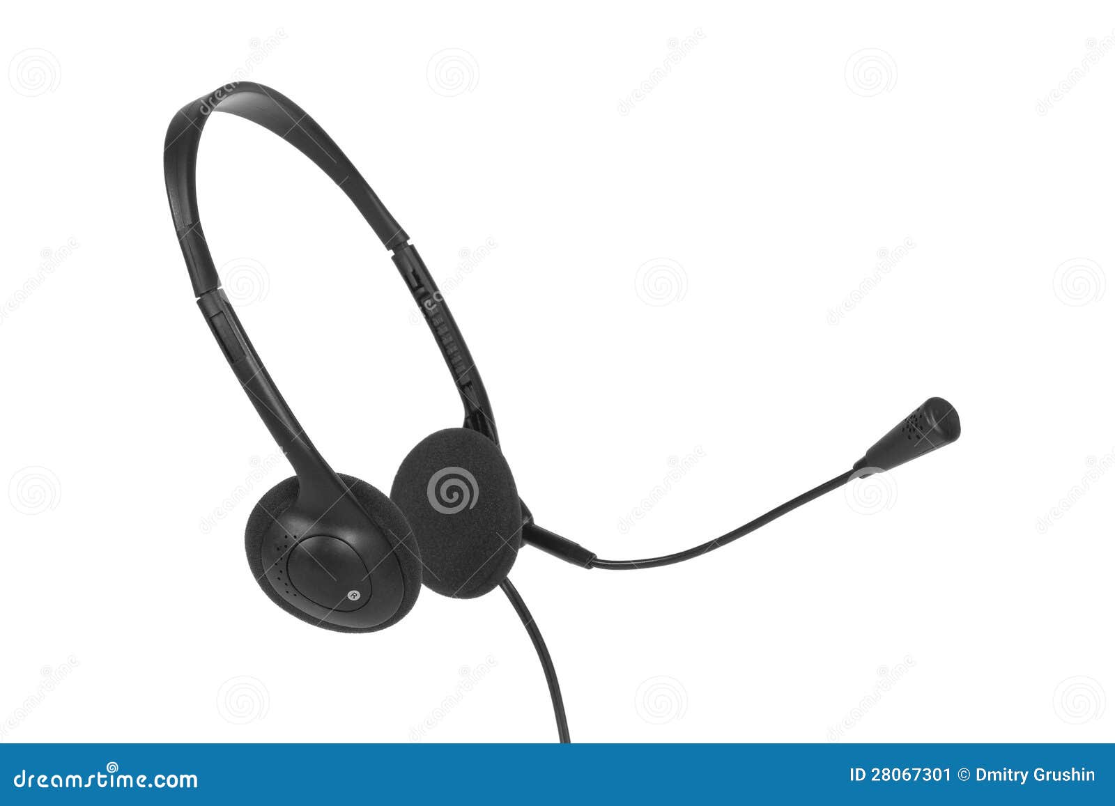 Headset with microphone stock image. Image of microphone - 28067301