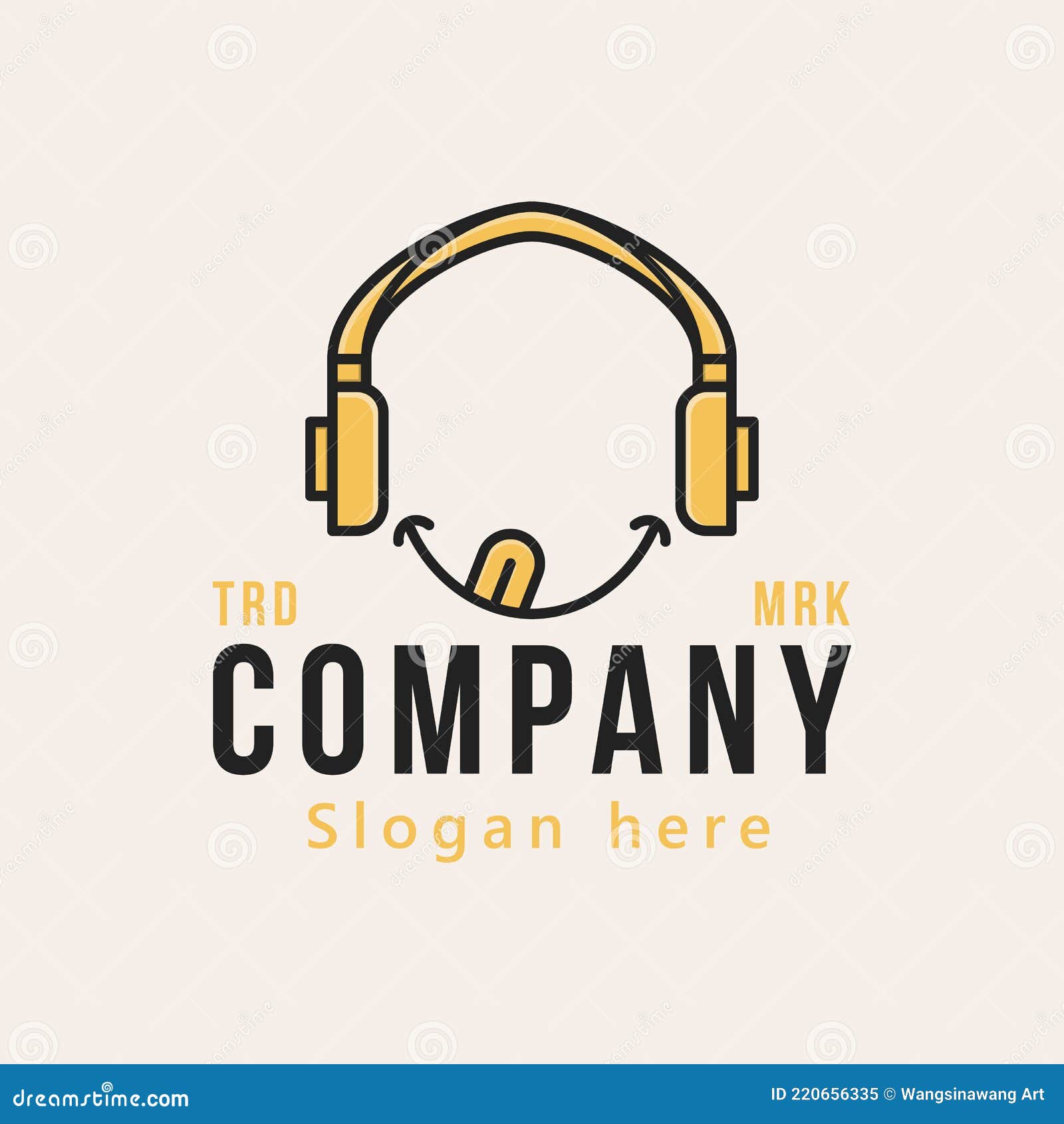Headset and Rapper, Logo Design, Vector Illustration Stock Vector ...