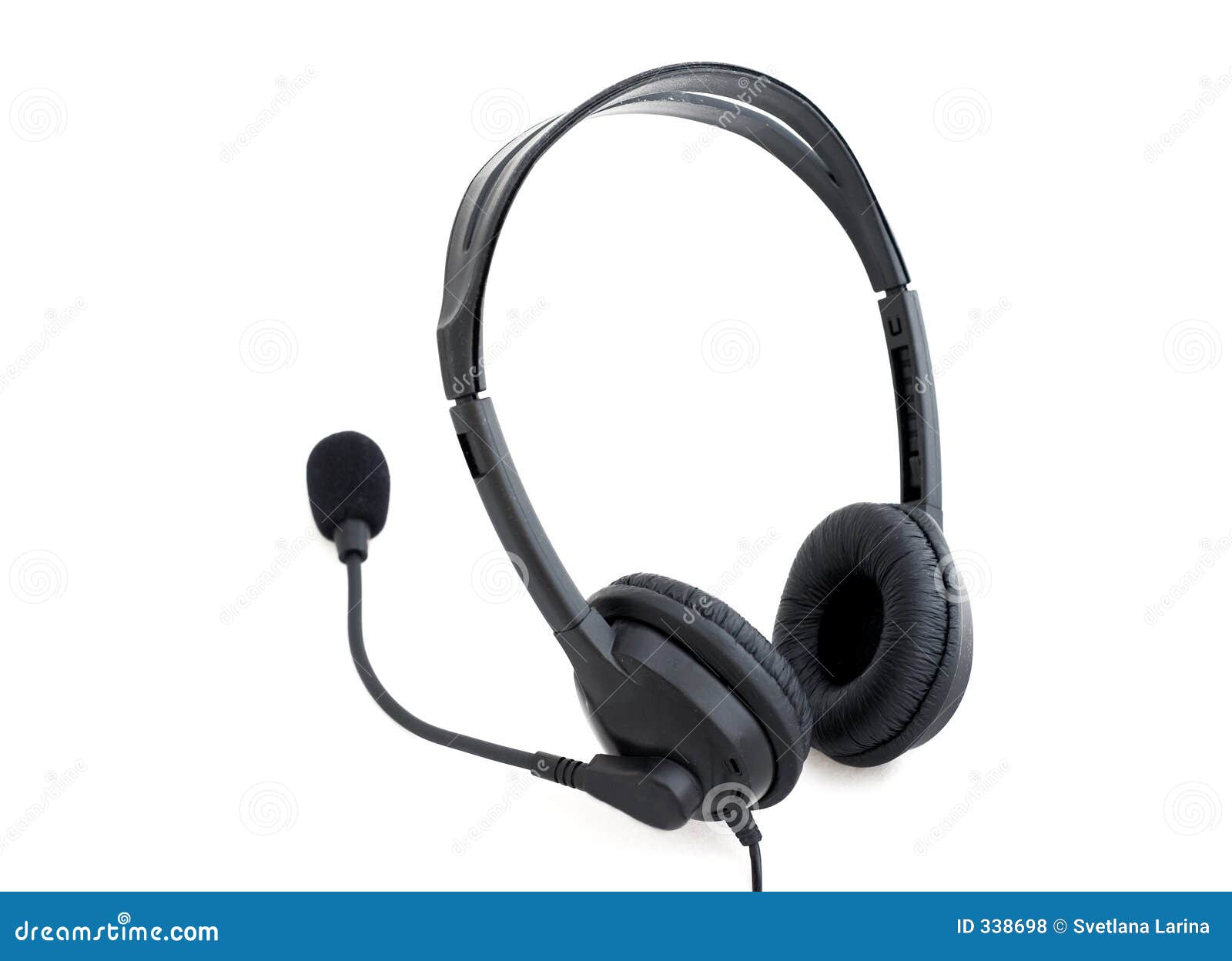 Headset w microphone stock photo. Image of skype, viop - 338698