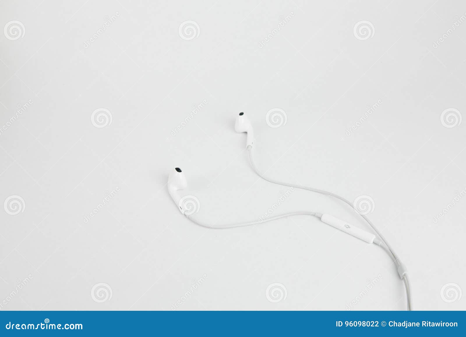 Headset on White Background Stock Photo - Image of black, head: 96098022