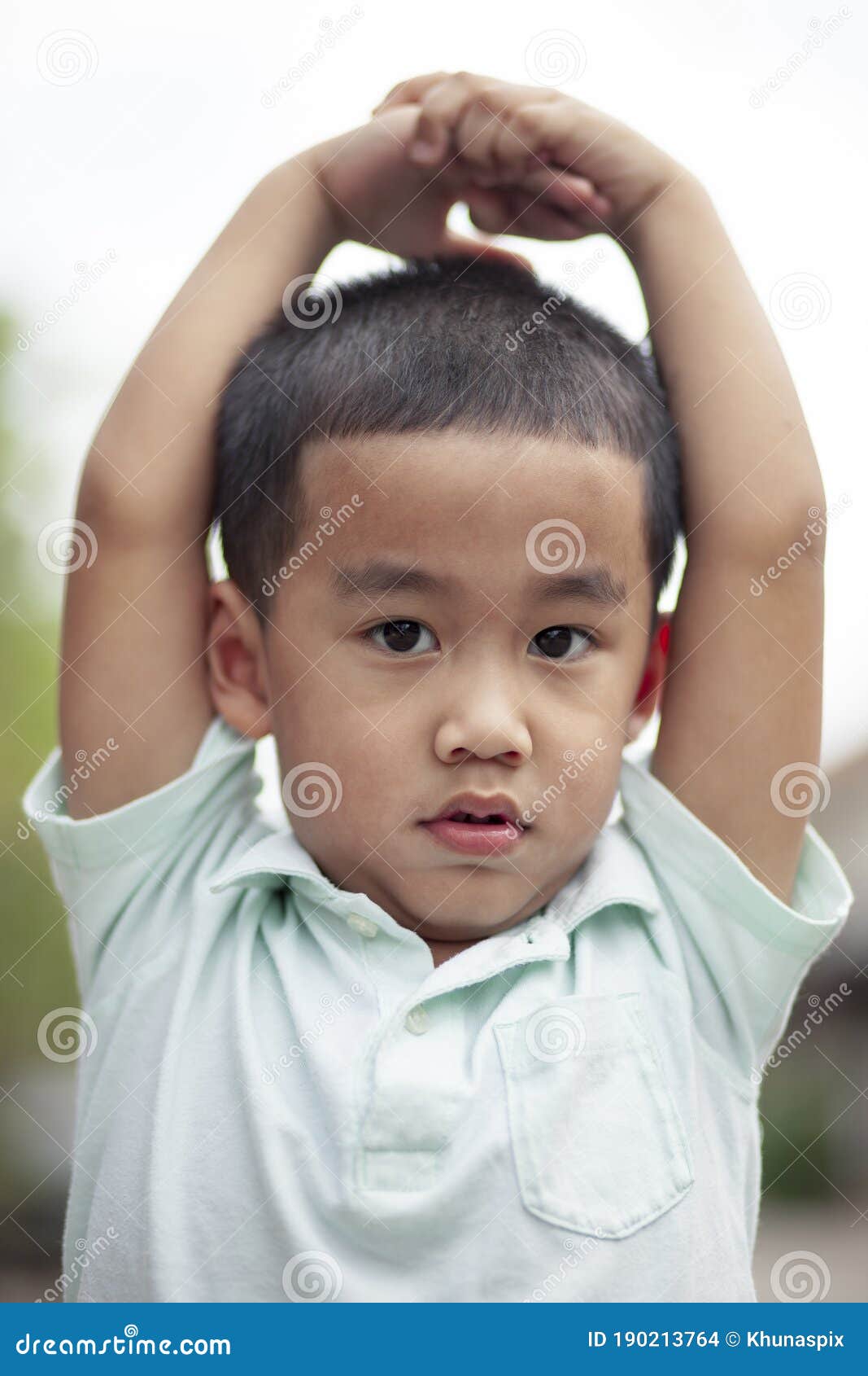 Headshot of Asian Children Looking To Camera Stock Photo - Image of ...
