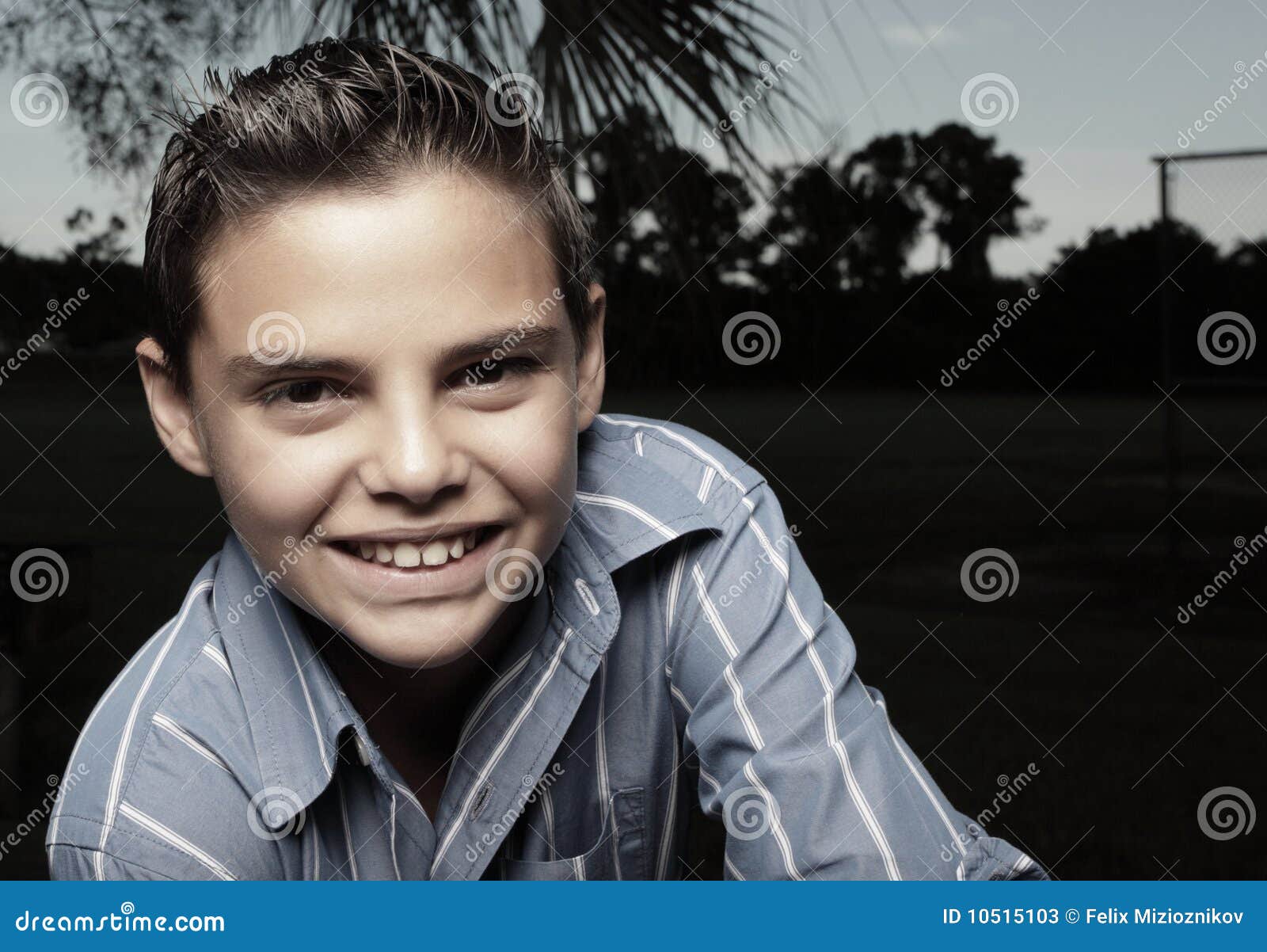 Headshot of a boy smiling stock image. Image of portrait - 10515103