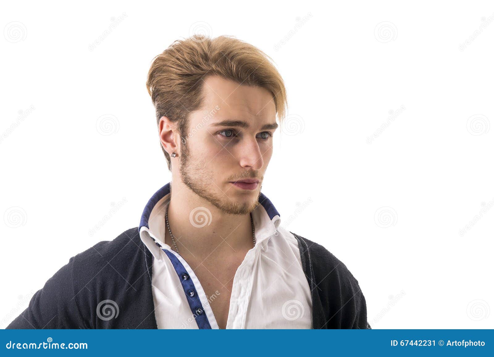 Headshot of Handsome Blond Young Man Stock Image - Image of blue ... Headshot of Handsome Blond Young Man Stock Image - Image of blue ...
