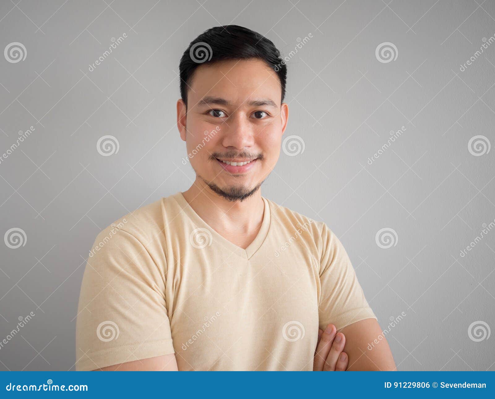 Headshot of Happy Asian Man. Stock Photo - Image of happiness, eyes ...