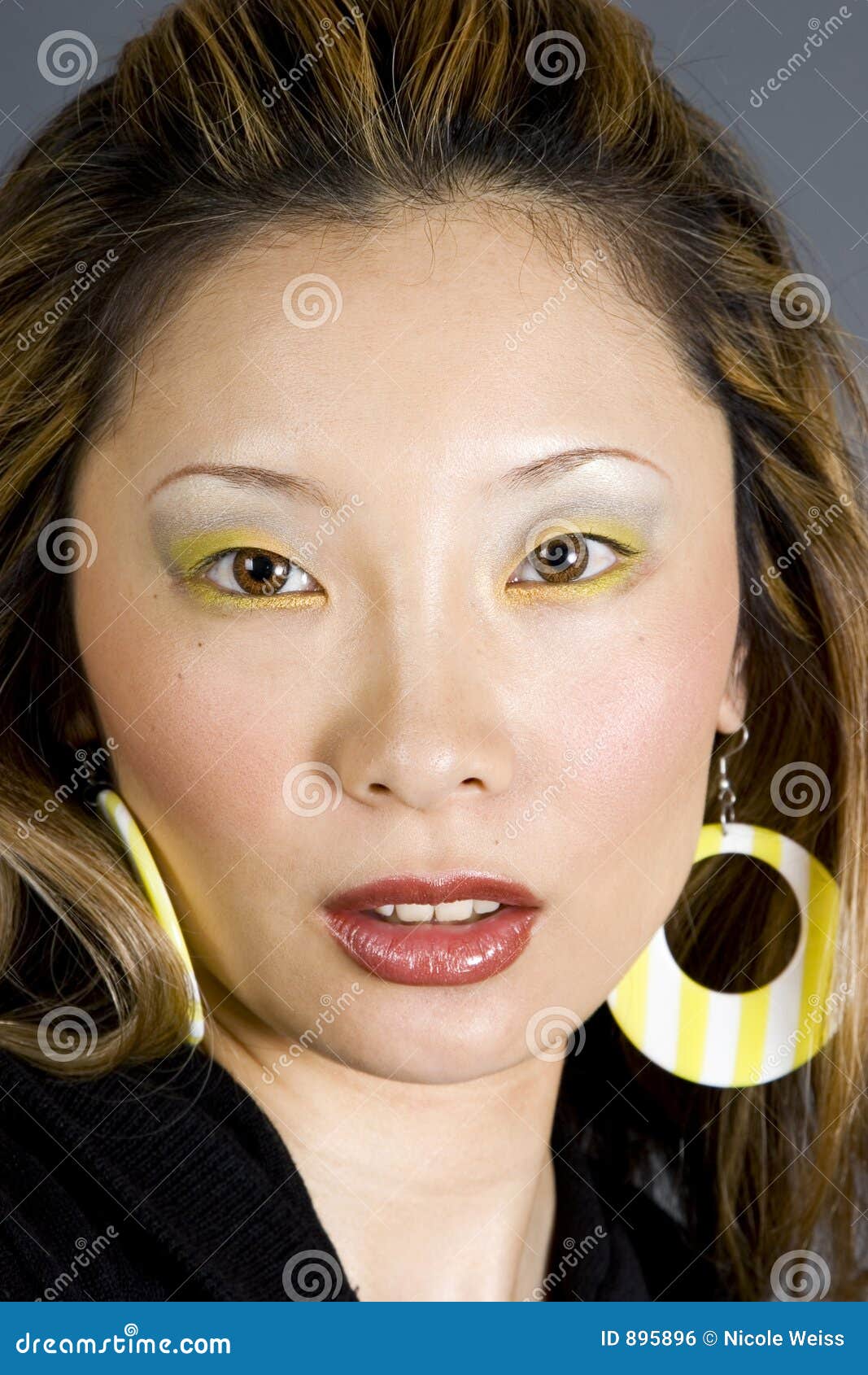 Headshot of a Japanese Woman Stock Photo - Image of camera, attractive ...