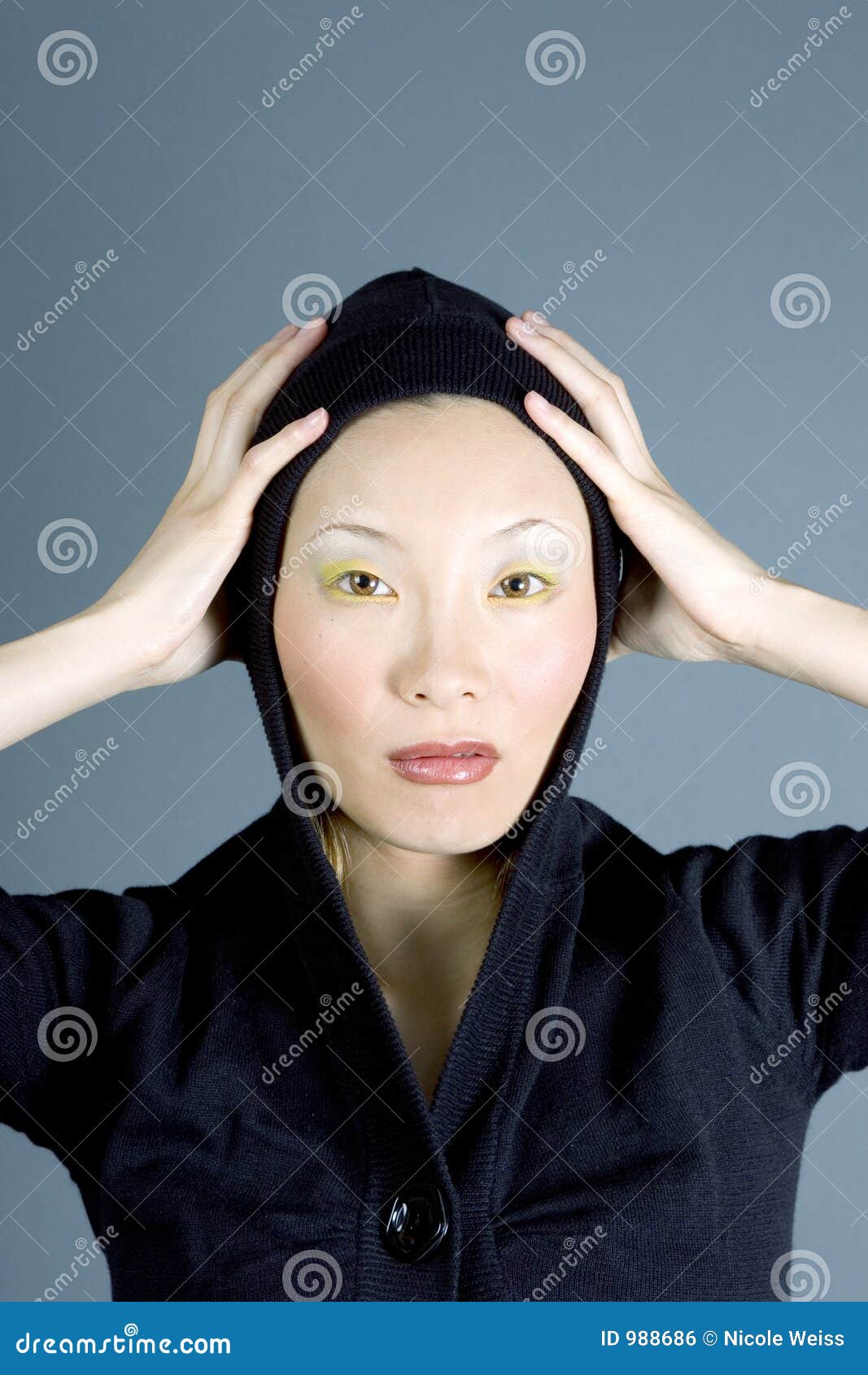 Headshot of a Japanese Woman Snarling Stock Photo - Image of beautiful ...